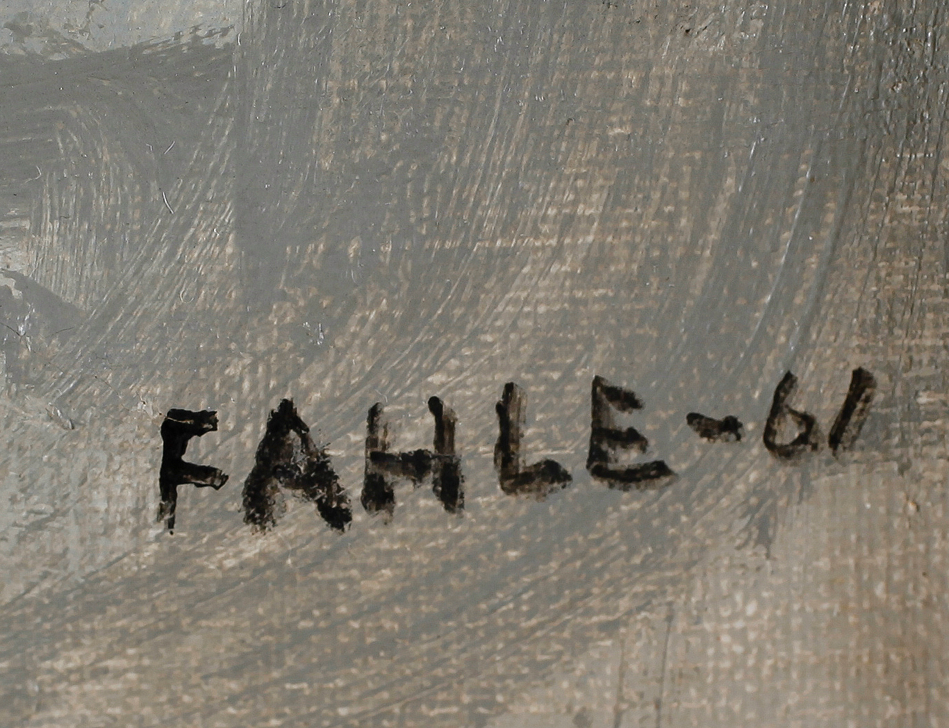 GUSTAF ADOLF FAHLE, olja på duk, signerad och daterad -61. - Bukowskis