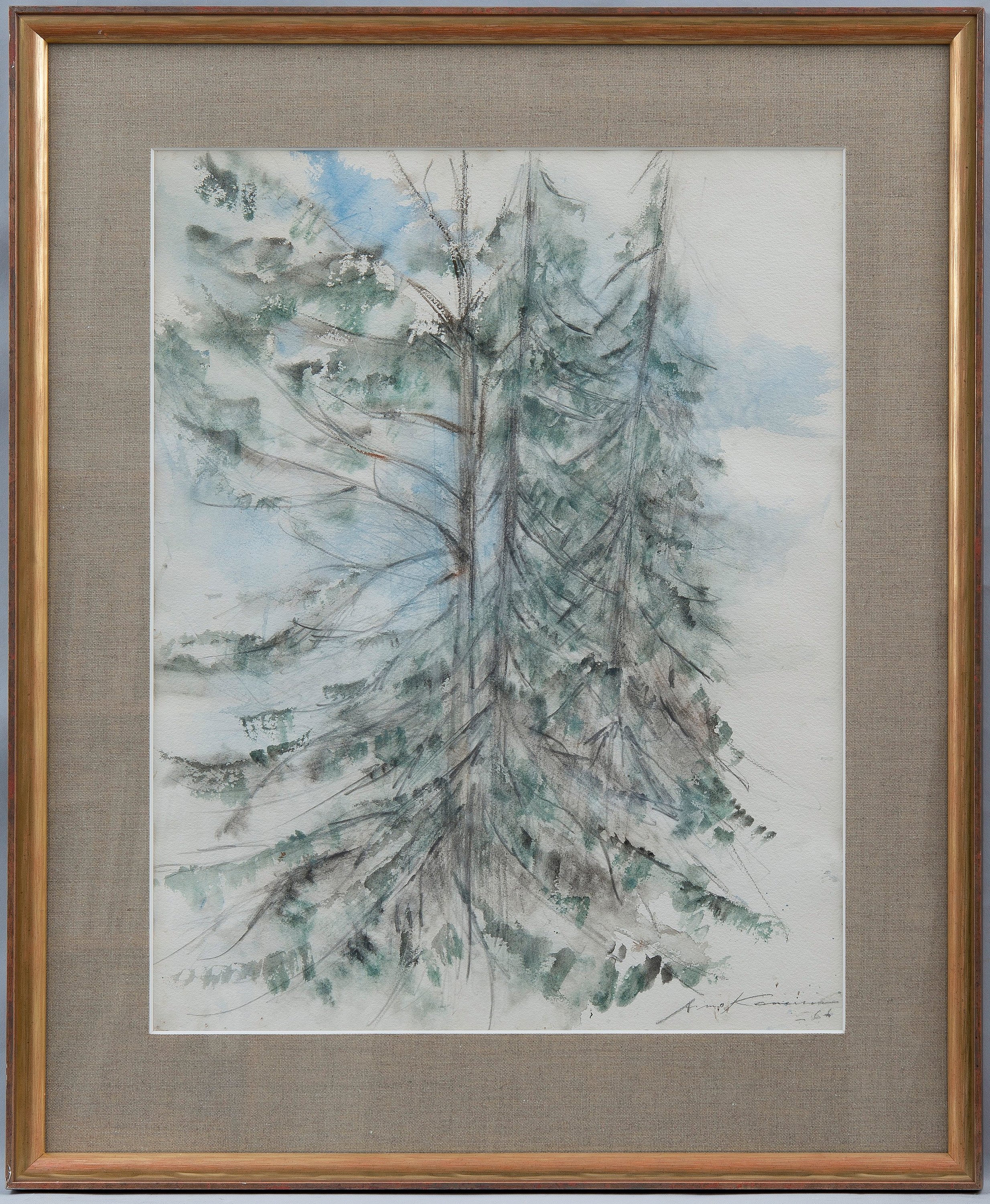 Aimo Kanerva, FIR TREES. - Bukowskis