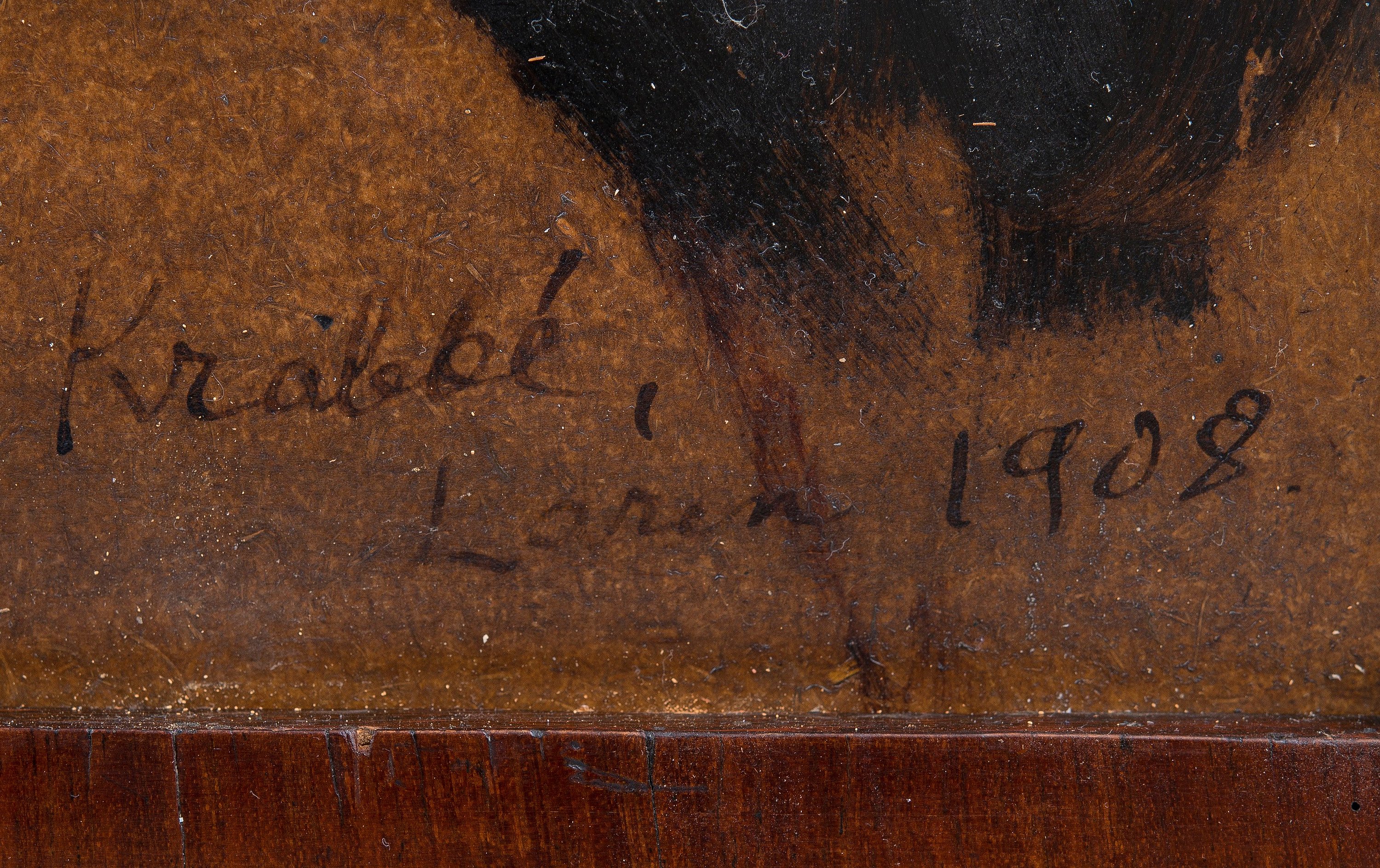 Hendrik Maarten Krabbé, GIRL WITH DARK HAIR. - Bukowskis