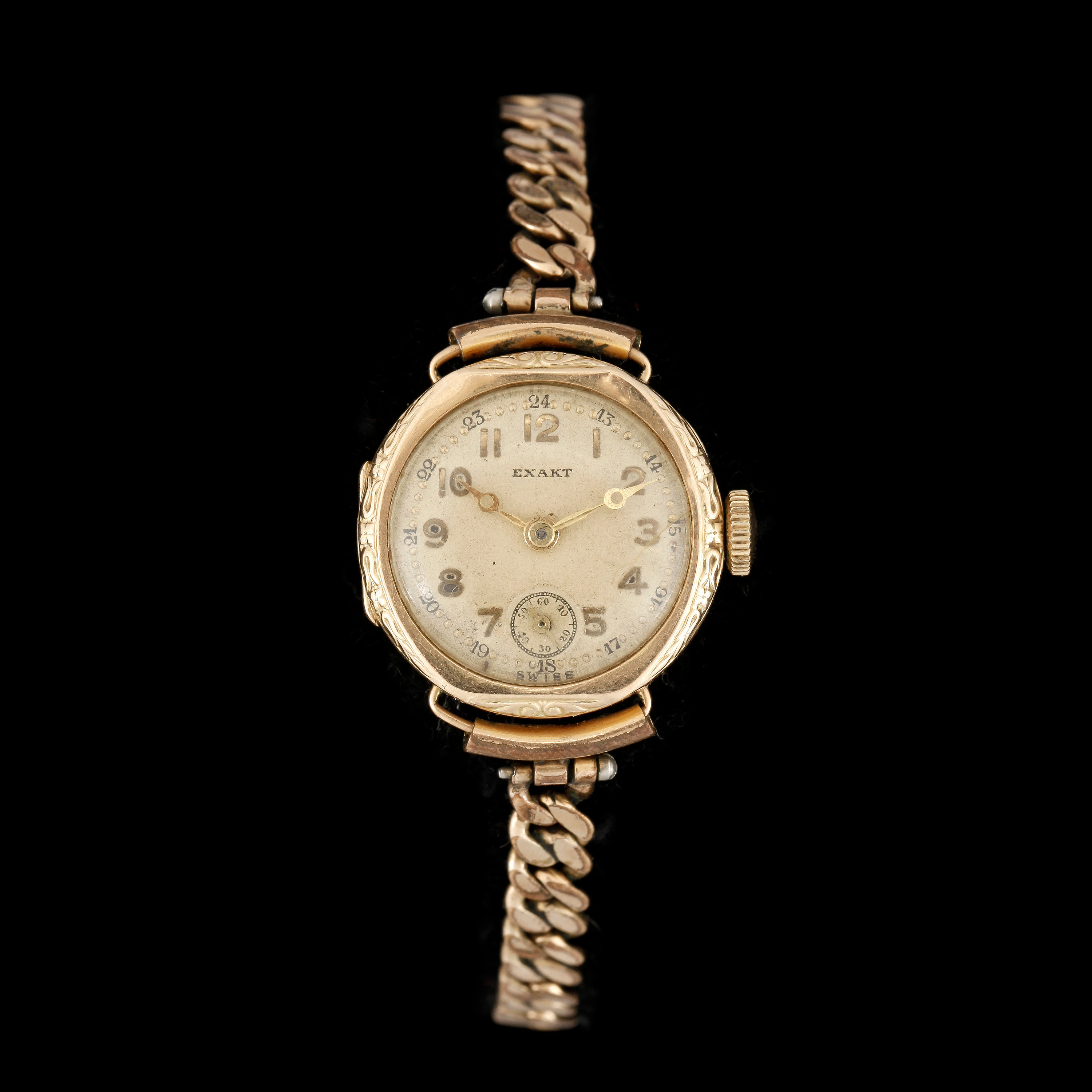 ARMBANDSUR, dam. Exakt. ur i 14K guld. - Bukowskis