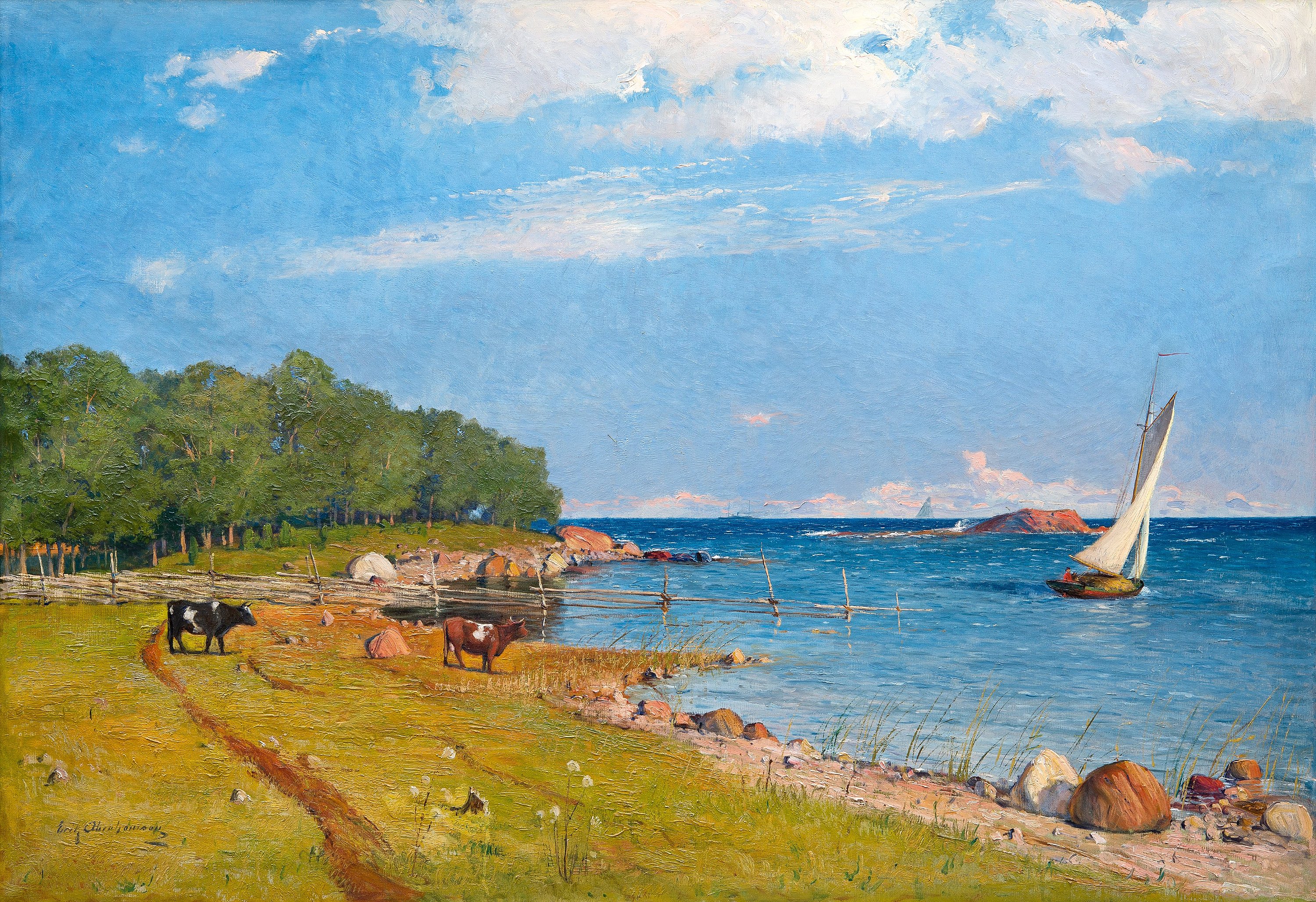 Erik Abrahamsson, KUSTMOTIV. - Bukowskis