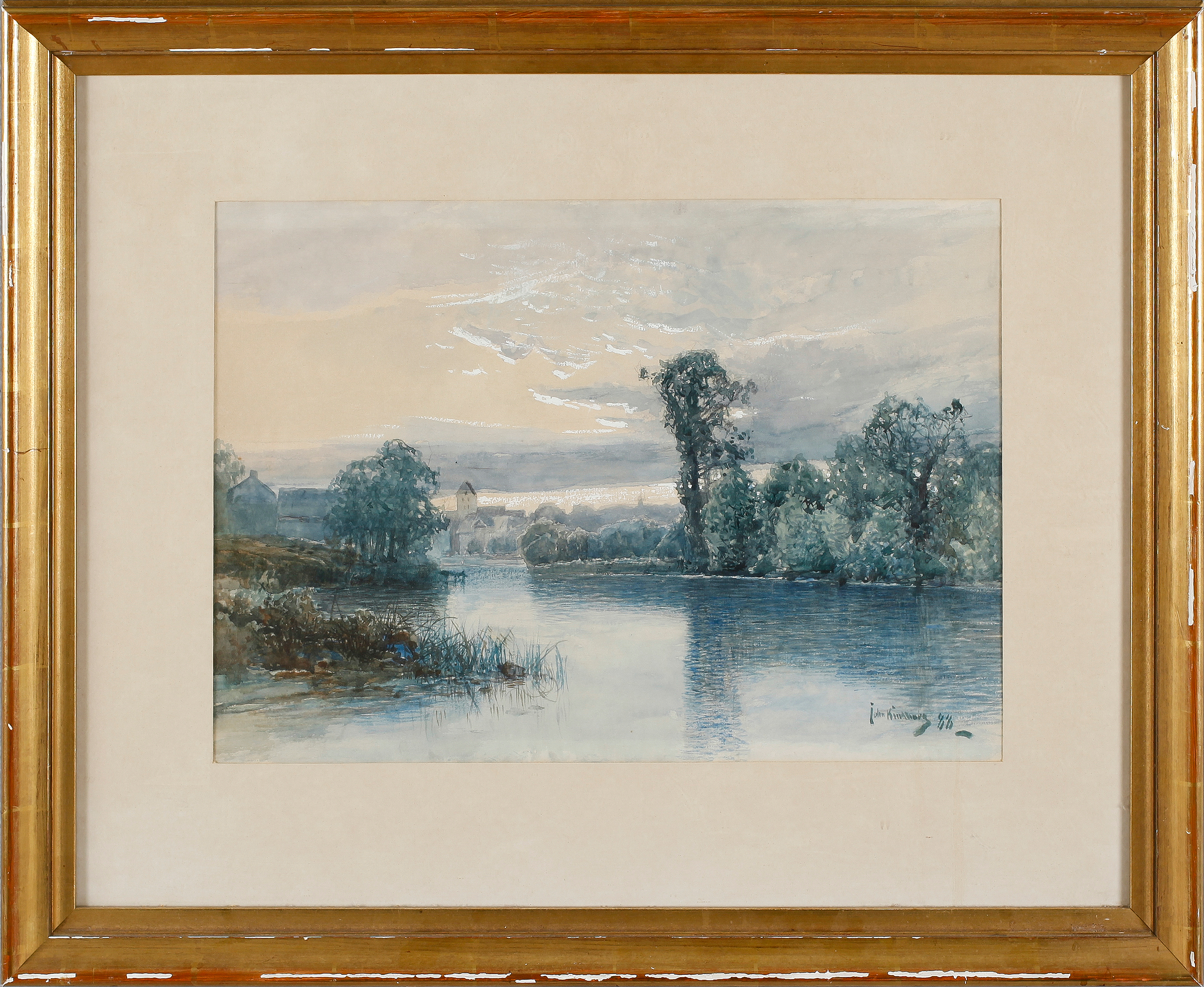 JOHAN KINDBORG, akvarell, signerad och daterad 88. - Bukowskis