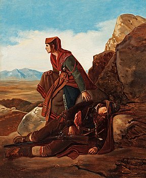 Louis Leopold Robert, The brigand asleep. - Bukowskis