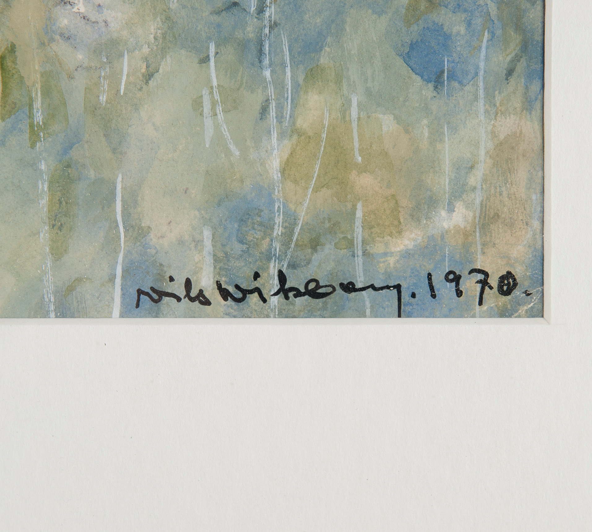 NILS WIKBERG, akvarell, signerad och daterad 1970. - Bukowskis