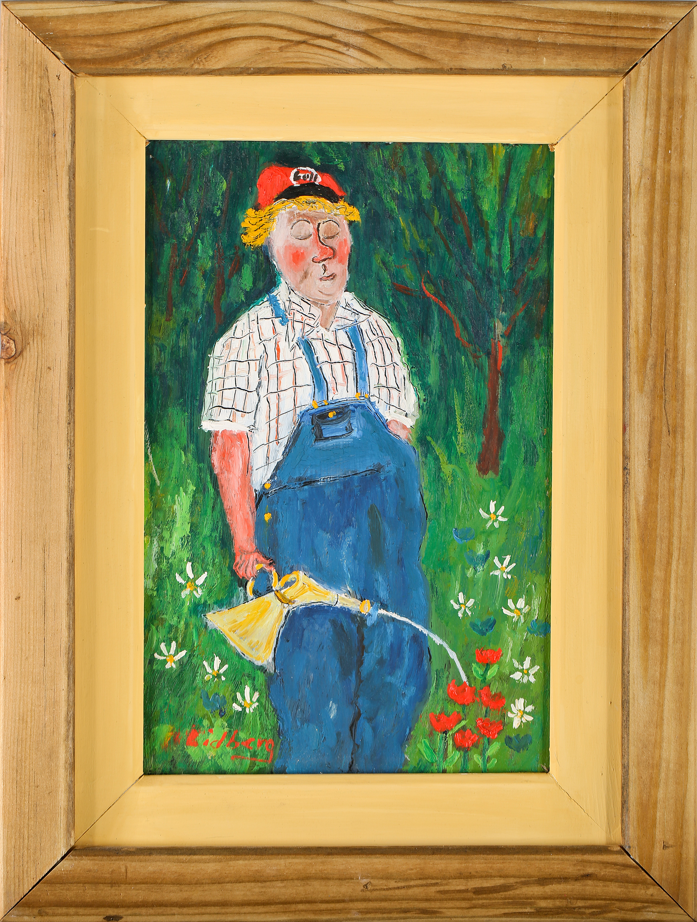 SVEN LIDBERG, olja på pannå, signerad. - Bukowskis