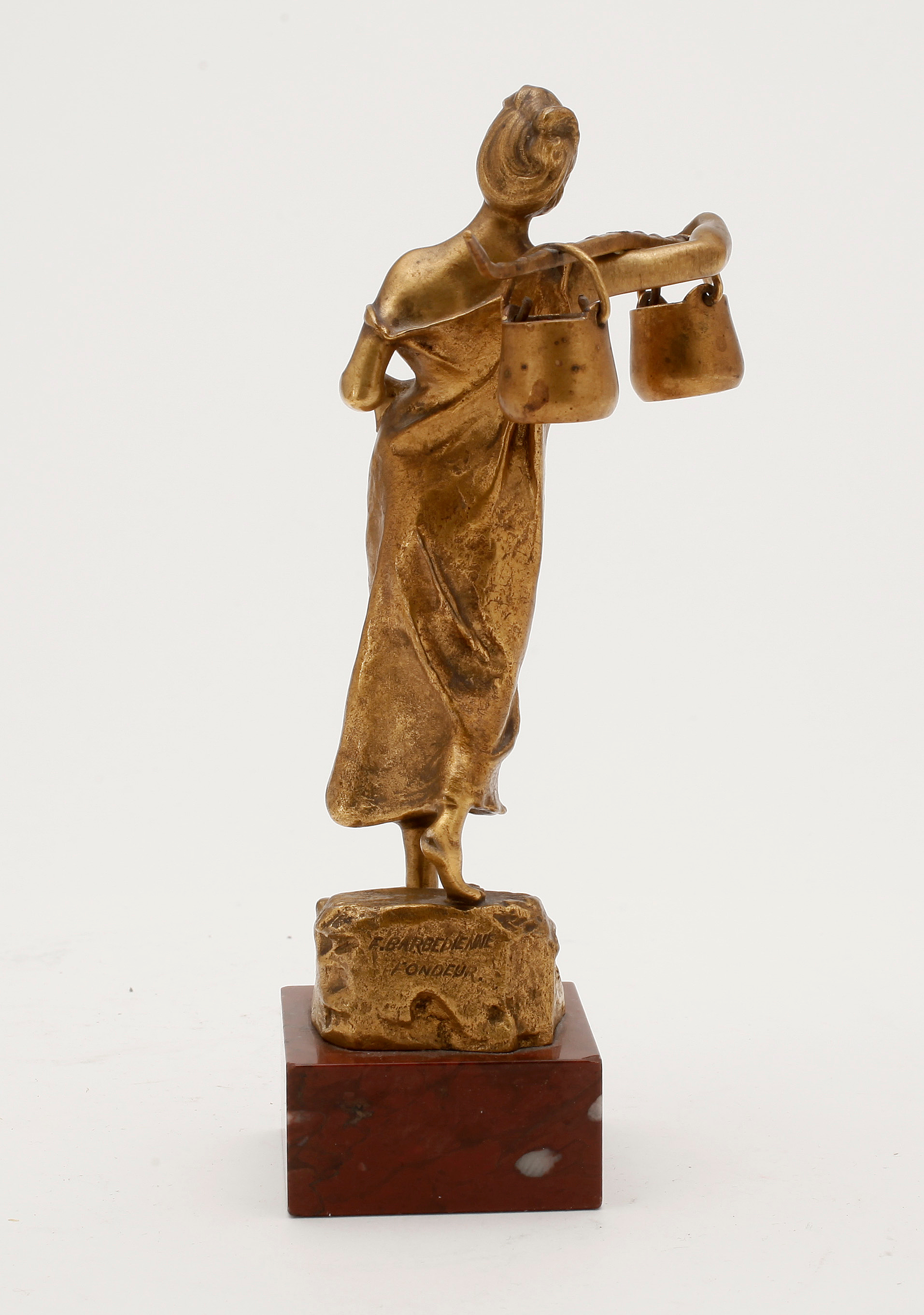 ALPHONSE EMMANUEL DE MONCEL DE PERRIN, "Die Wasserträgerin", skulptur ...