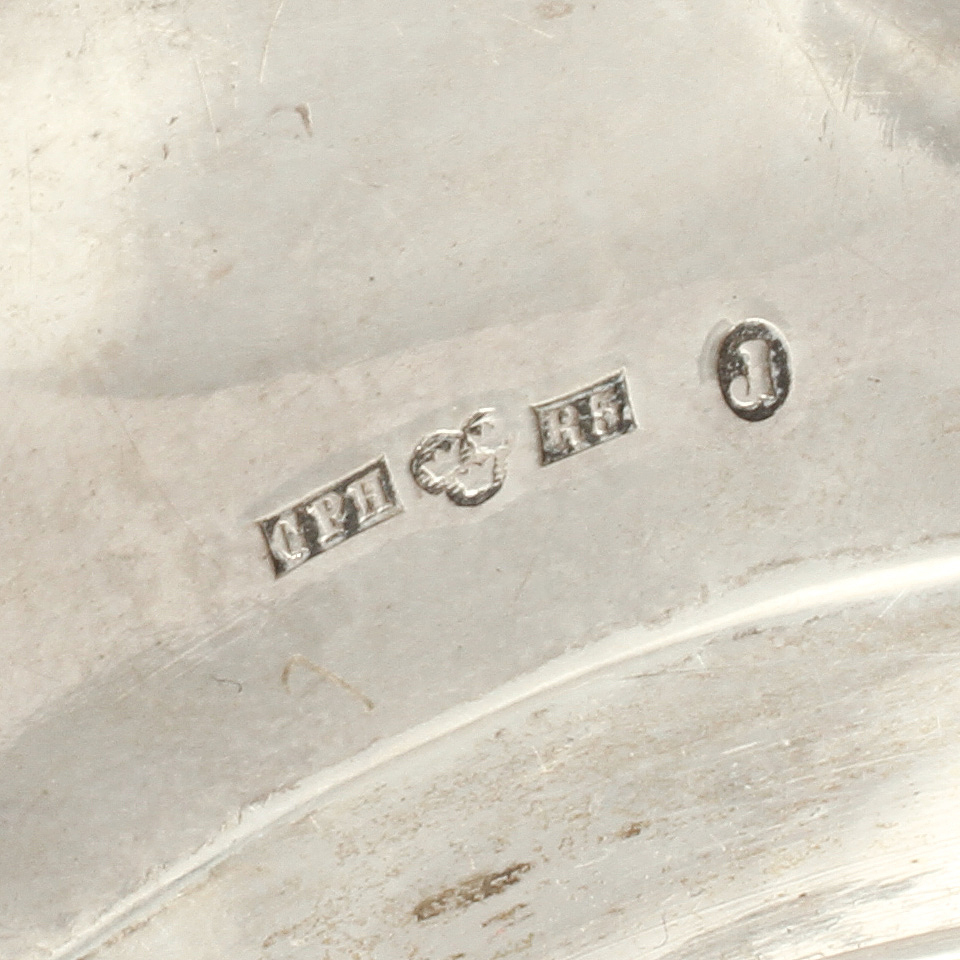 SKÅL med FAT, silver, Claes Peter Hedin, Jönköping, 1871. Vikt 330 g ...