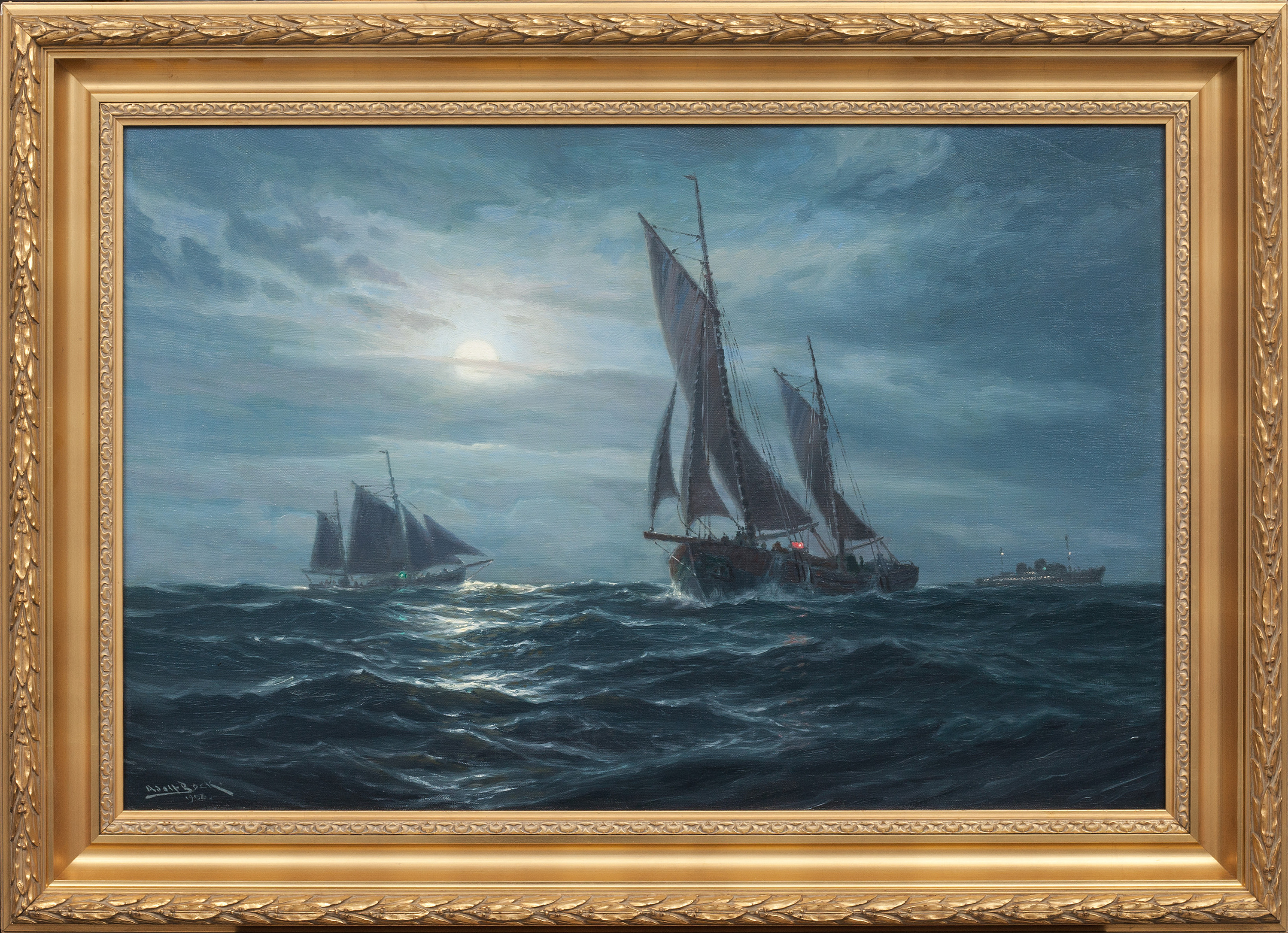 ADOLF BOCK, olja på duk, signerad och daterad 1956. - Bukowskis