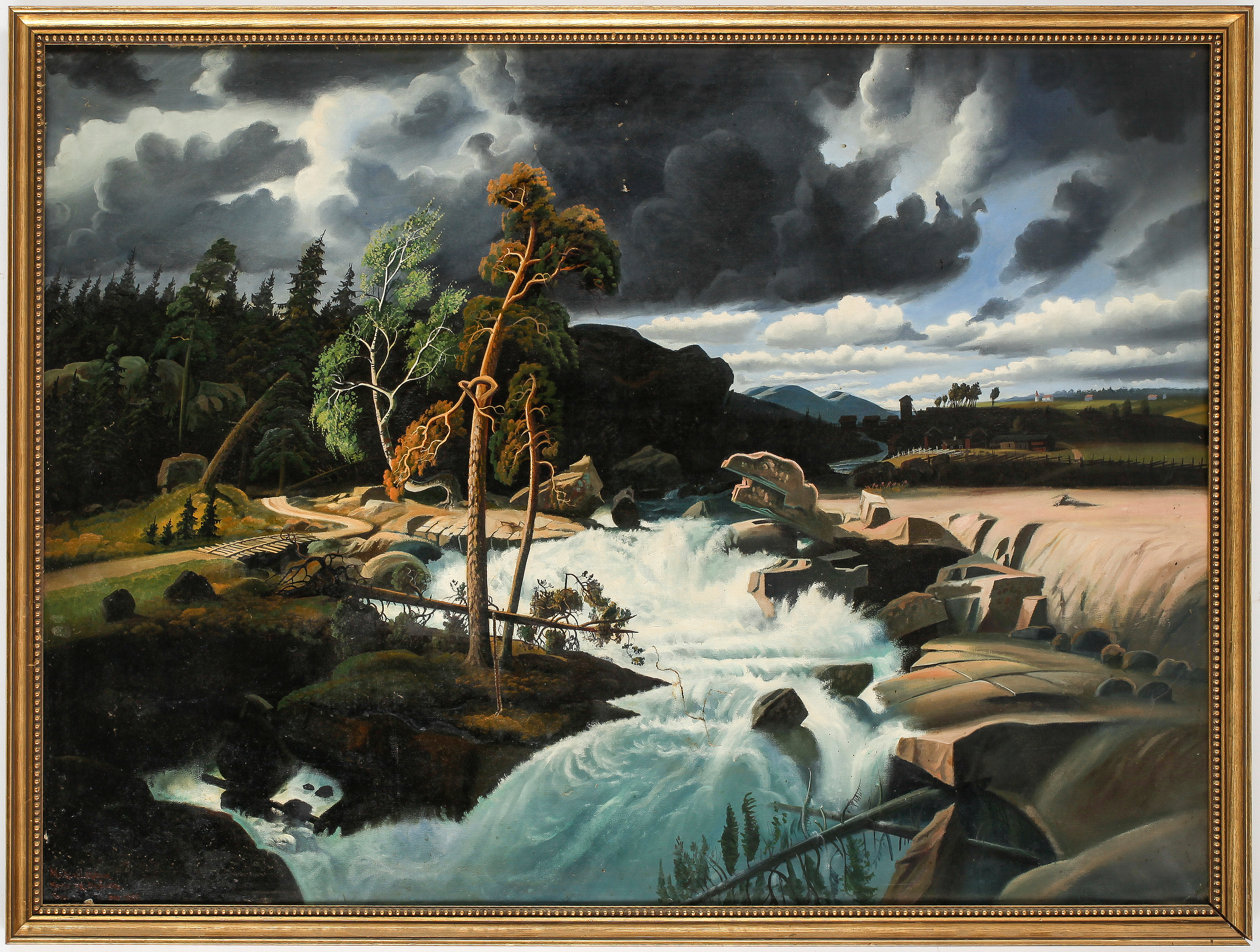 MARCUS LARSON, kopia efter, olja på duk, daterad 1923. - Bukowskis