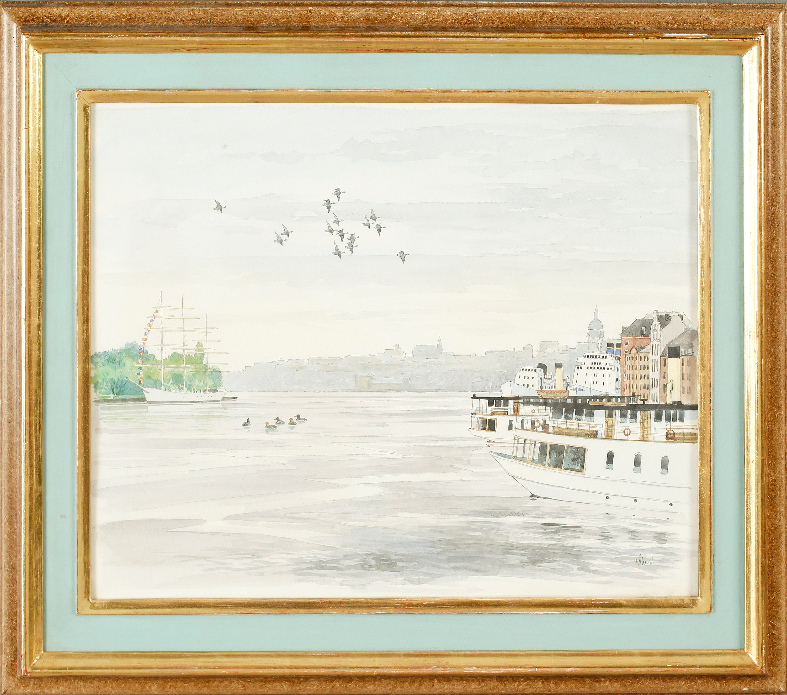 ULF ÅLUND, akvarell, signerad. - Bukowskis