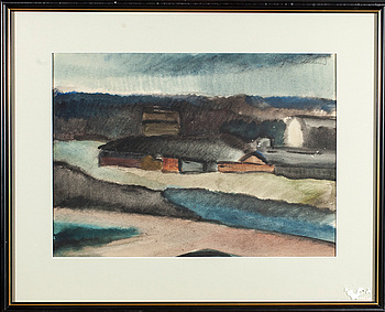 RAGNAR EKELUND, akvarell, signerad. - Bukowskis