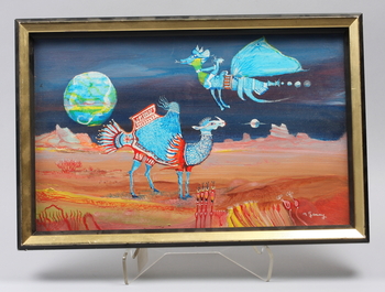 GENAY, MARCEL. Olja och akryl på duk. - Bukowskis