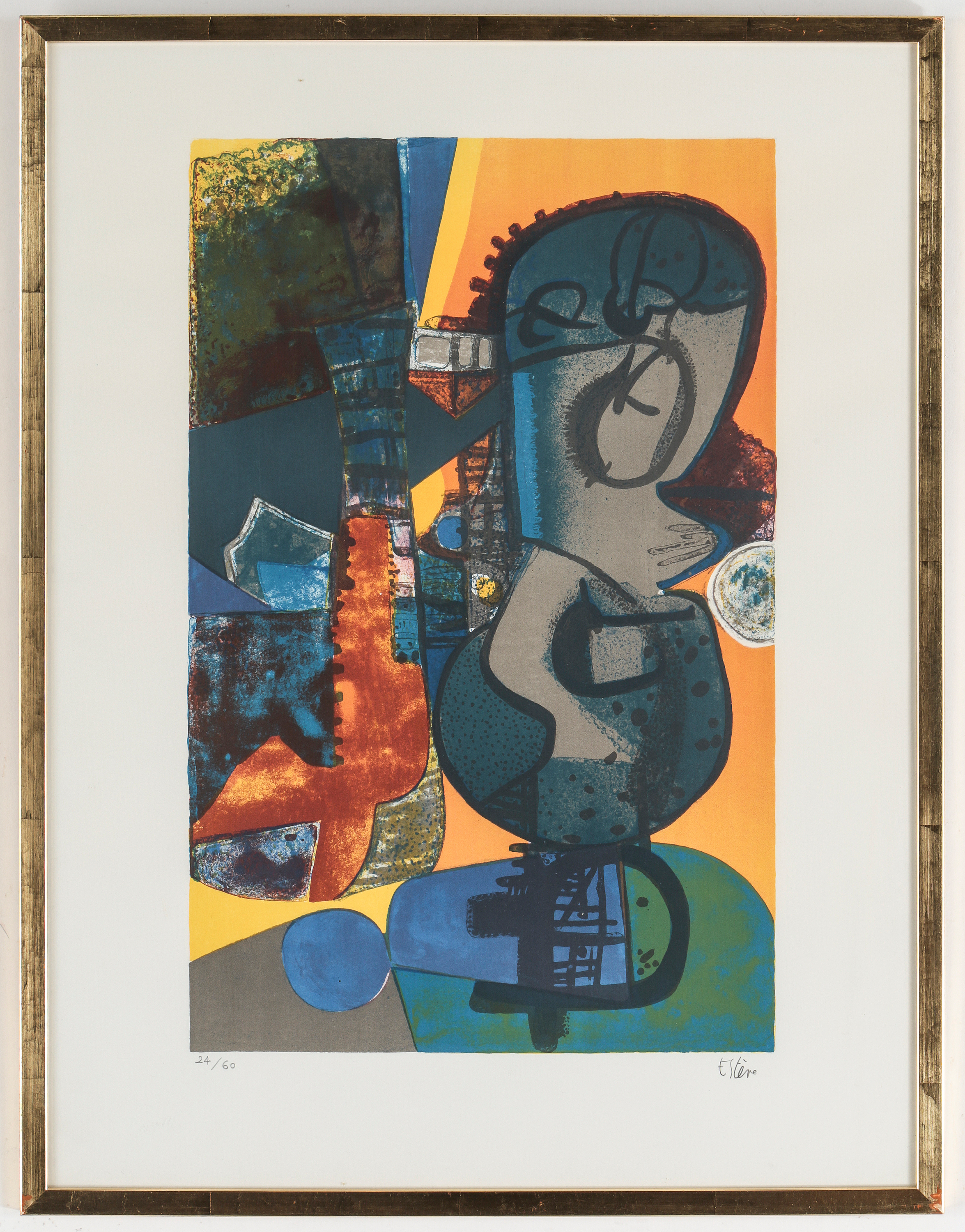 MAURICE ESTÈVE, färglitografi, signerad Estevé och numrerad 24/60 ...