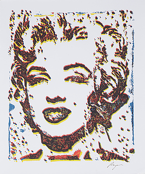 RICHARD RYAN, porfolio, 7 st screentryck, "M: Projected". - Bukowskis