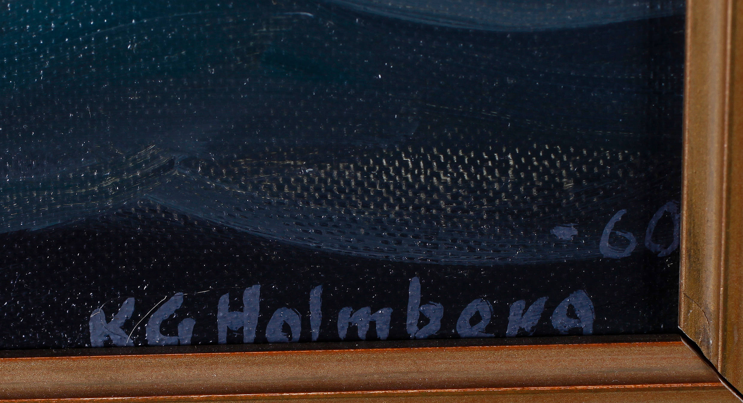 KARL GUSTAV HOLMBERG, olja på pannå, signerad och daterad -60. - Bukowskis