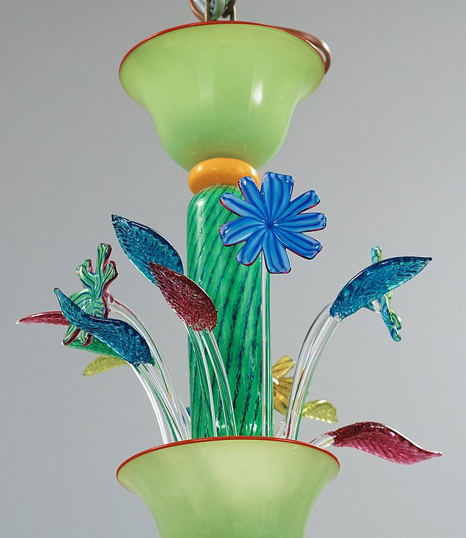 A Jonas Rooth eight-light glass chandelier, Kivik 2002. - Bukowskis