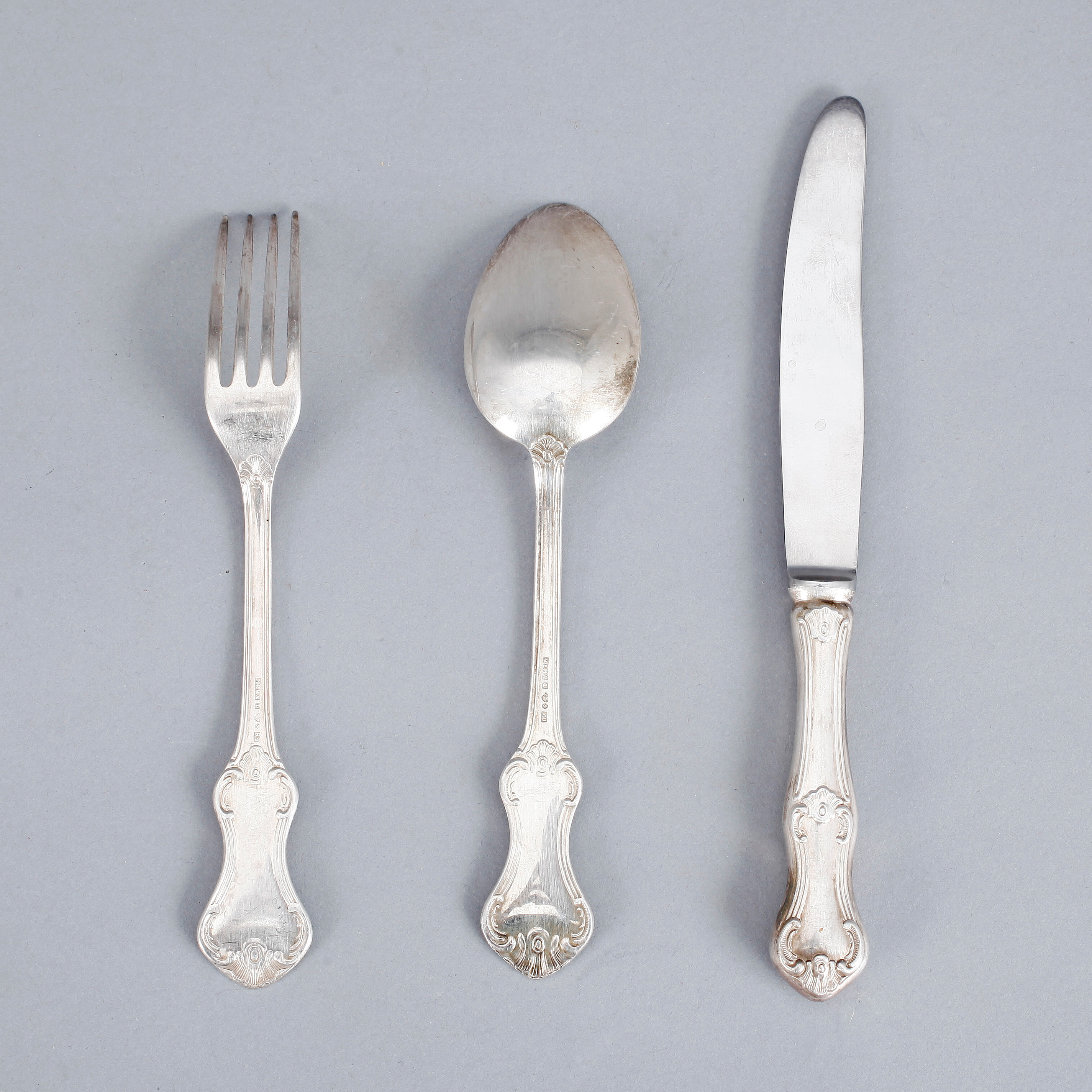 BESTICK, 21 delar, "Patricia", silver, MEMA, Lidköping 1900-talets ...