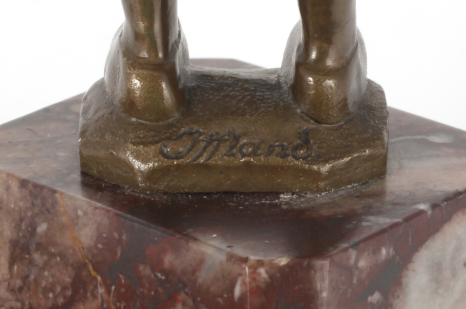 FRANZ IFFLAND, skulptur, brons, signerad. - Bukowskis
