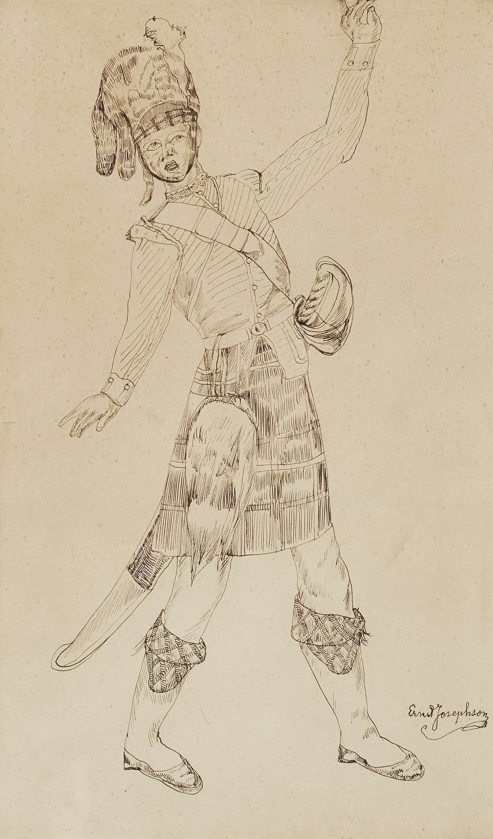 Ernst Josephson, "Högländare" (Highlander). - Bukowskis