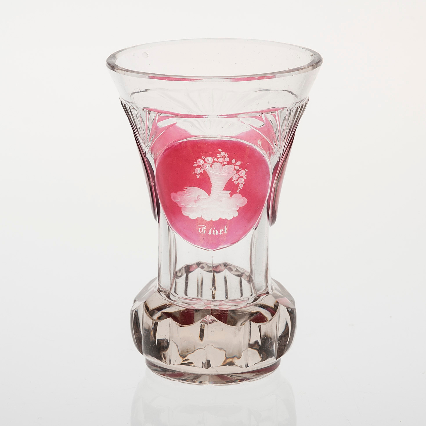 BÄGARE, glas, Böhmen, 1800-talets mitt. - Bukowskis