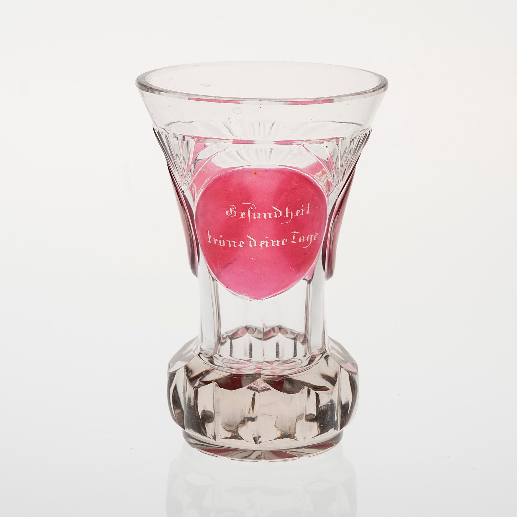 BÄGARE, glas, Böhmen, 1800-talets mitt. - Bukowskis