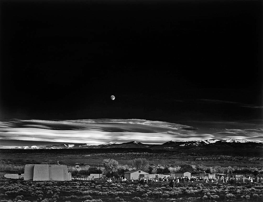 Ansel Adams, "Moonrise Hernandez, New Mexico, 1941". - Bukowskis