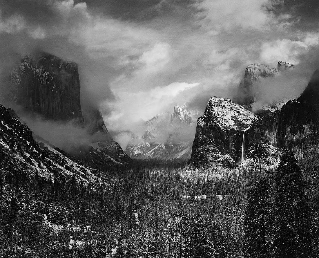 Ansel Adams, "Clearing Winter Storm, Yosemite National Park, California ...