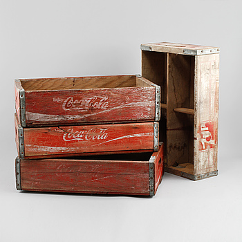 DRICKABACKAR, 4 st, Coca Cola och 7up, 1900-tal. - Bukowskis