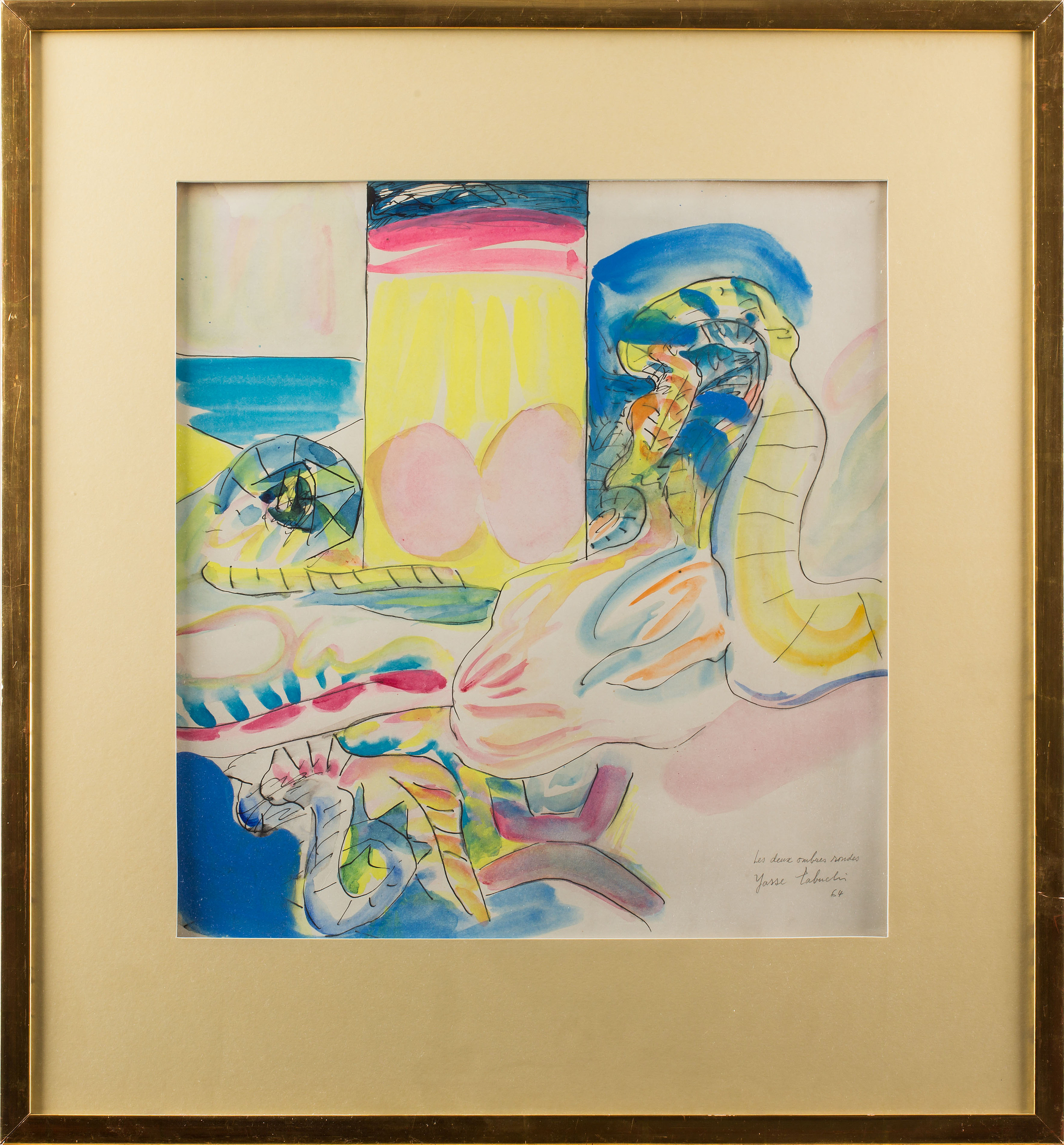 YASSE TABUCHI, blandteknik, signerad och daterad 1964. - Bukowskis