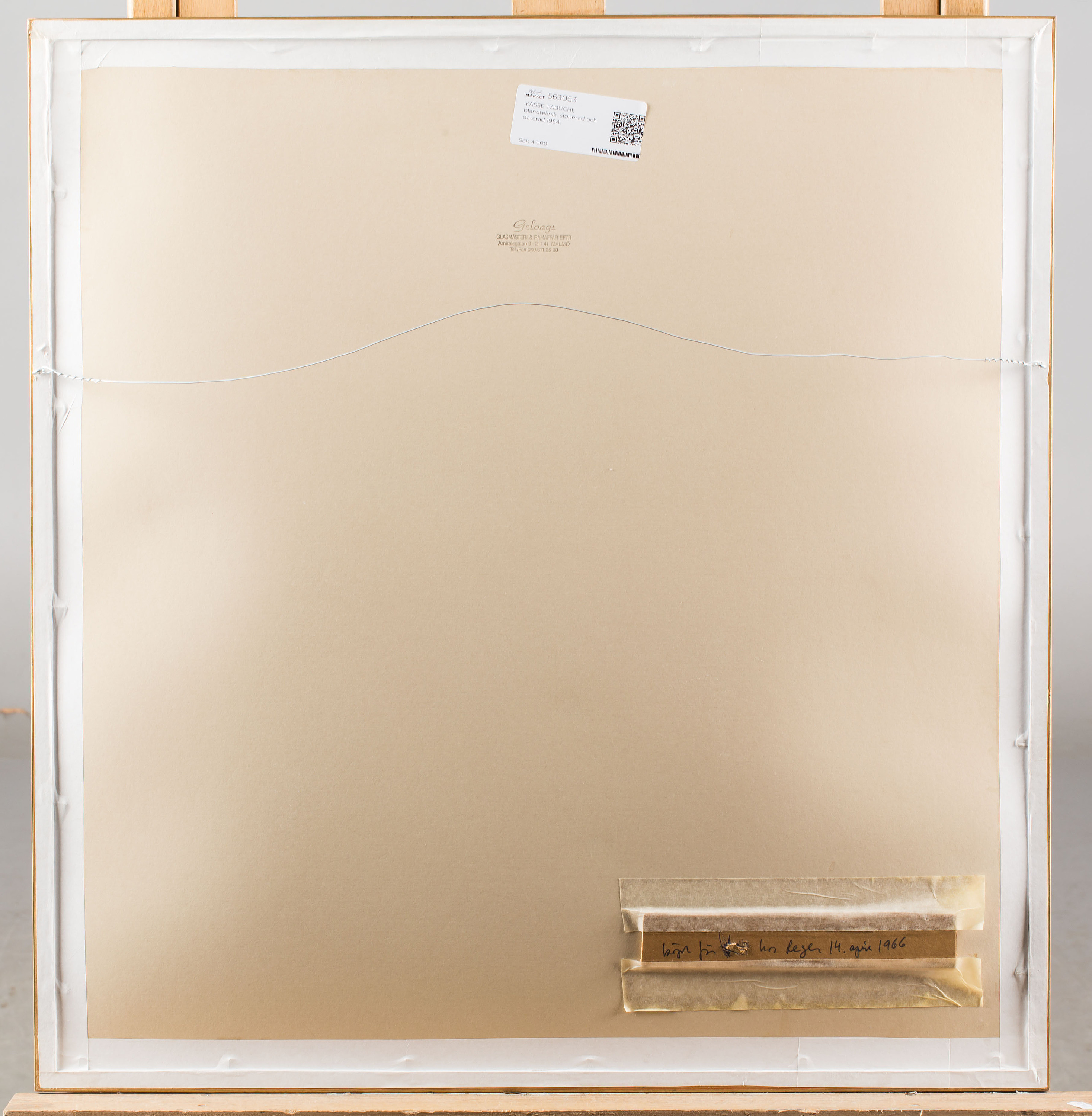 YASSE TABUCHI, blandteknik, signerad och daterad 1964. - Bukowskis