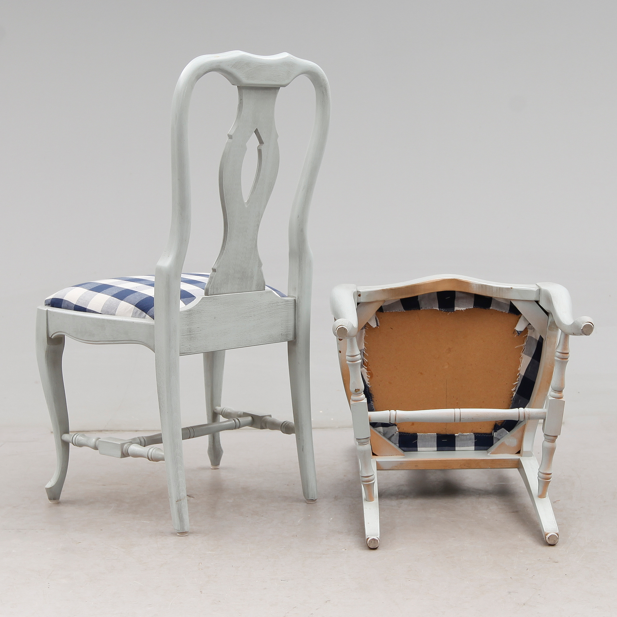 BORD OCH STOLAR 4 st, Möbelboning i Tibro, 1900-talets andra hälft ...