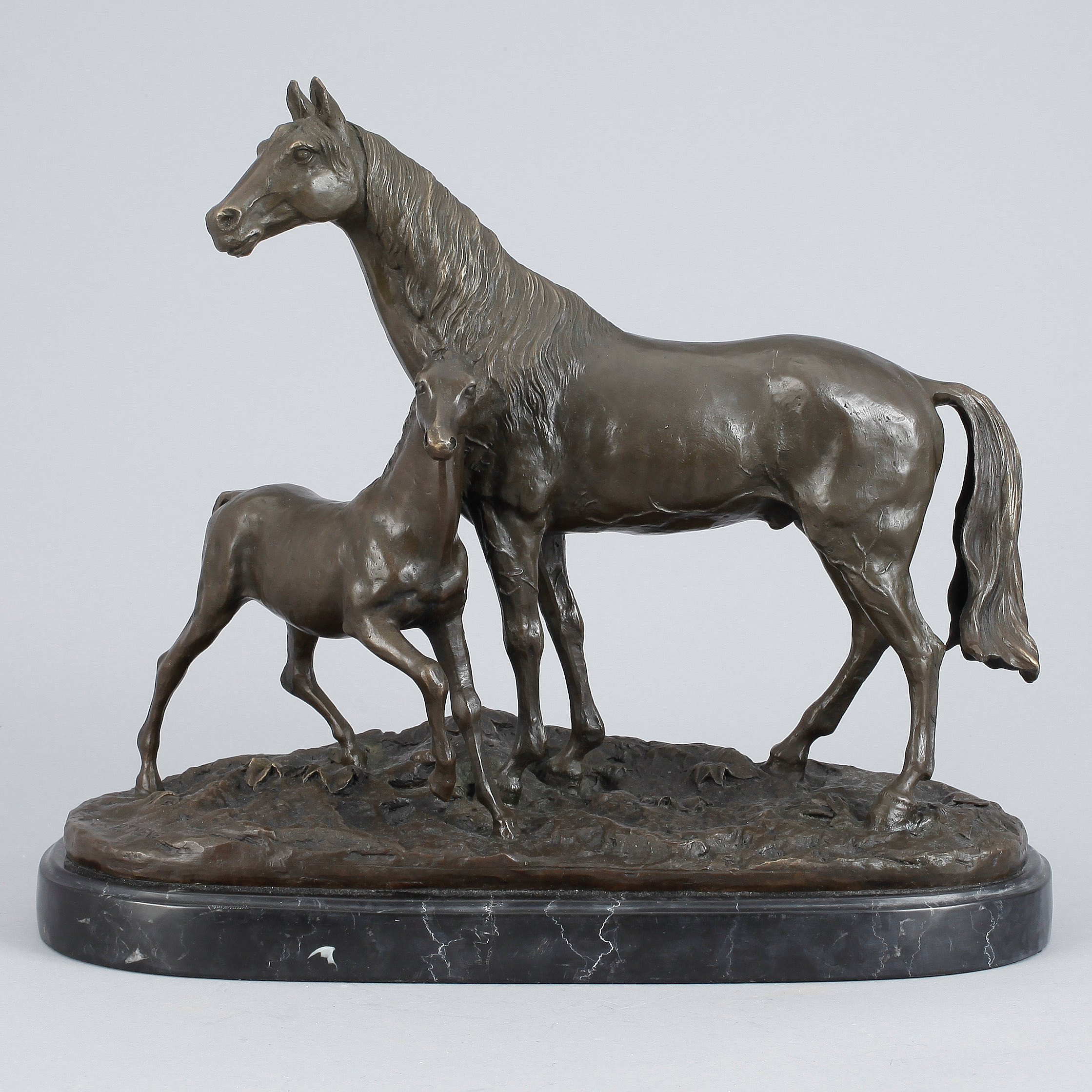 PIERRE JULES MÈNE, efter, signerad P.J. Mene, med fransk gjutarstämpel ...