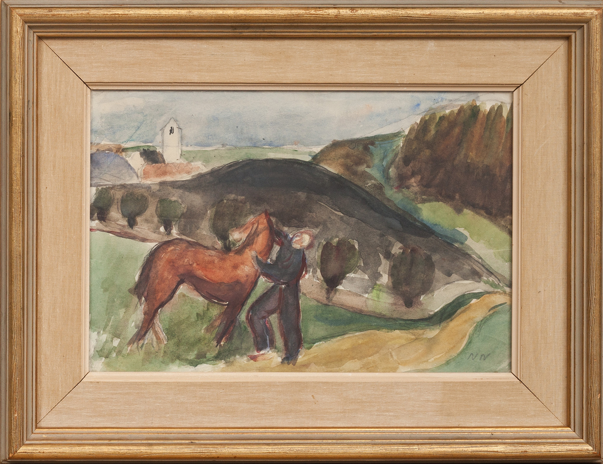 NILS NILSSON, akvarell, monogramsignerad. - Bukowskis