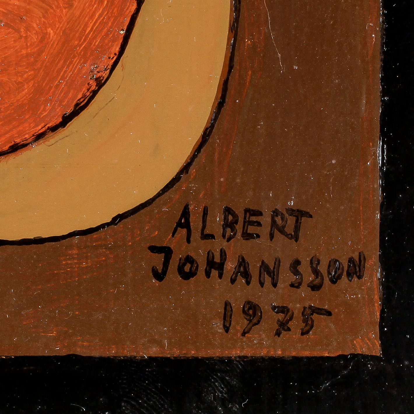 ALBERT JOHANSSON, olja på pannå, signerad samt daterad 1975. - Bukowskis