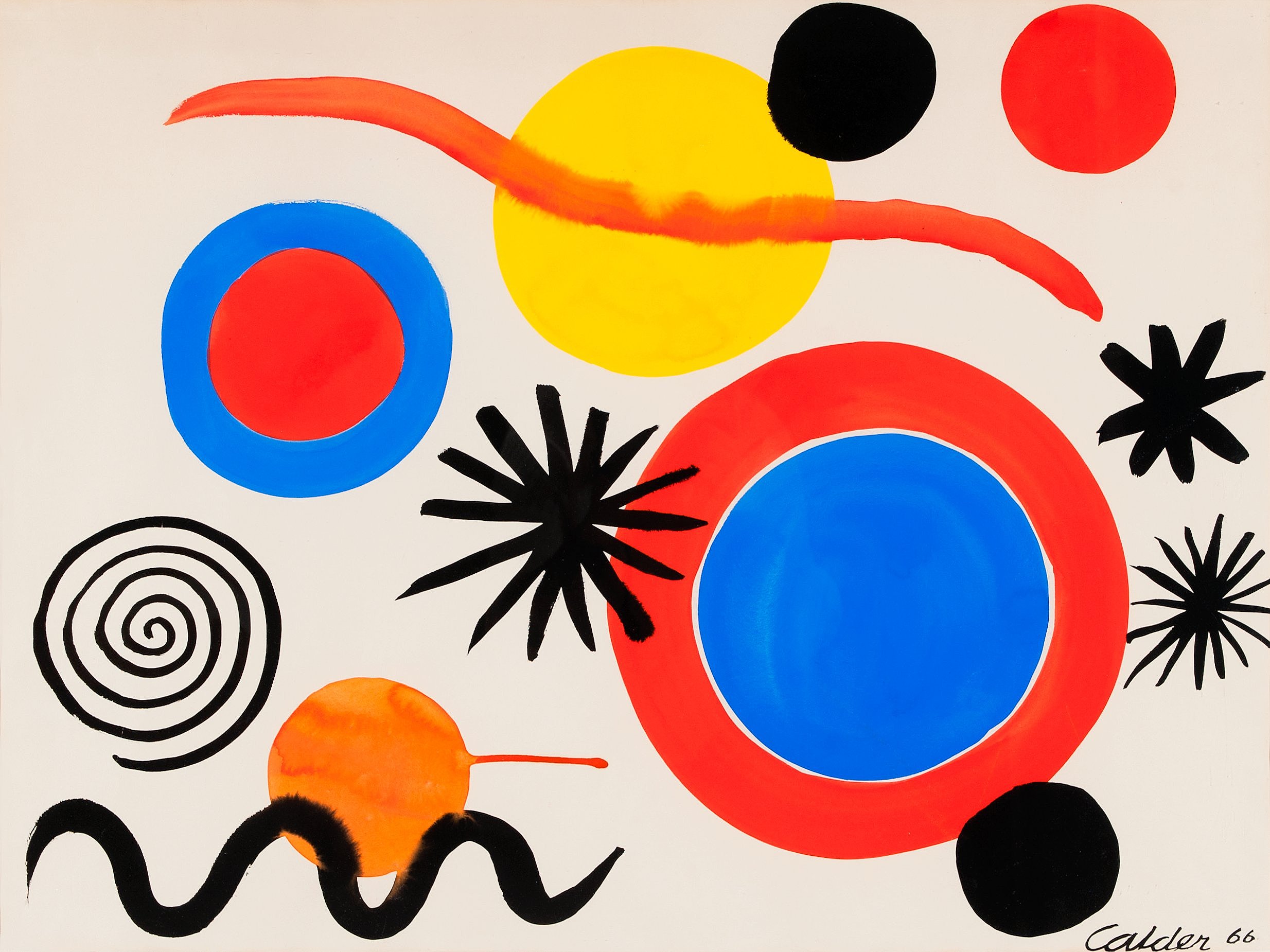 Alexander Calder, "BLUE, WHITE & RED TARGET". - Bukowskis