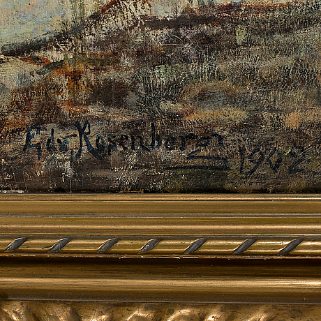 EDVARD ROSENBERG, olja på duk, signerad och daterad 1902. - Bukowskis