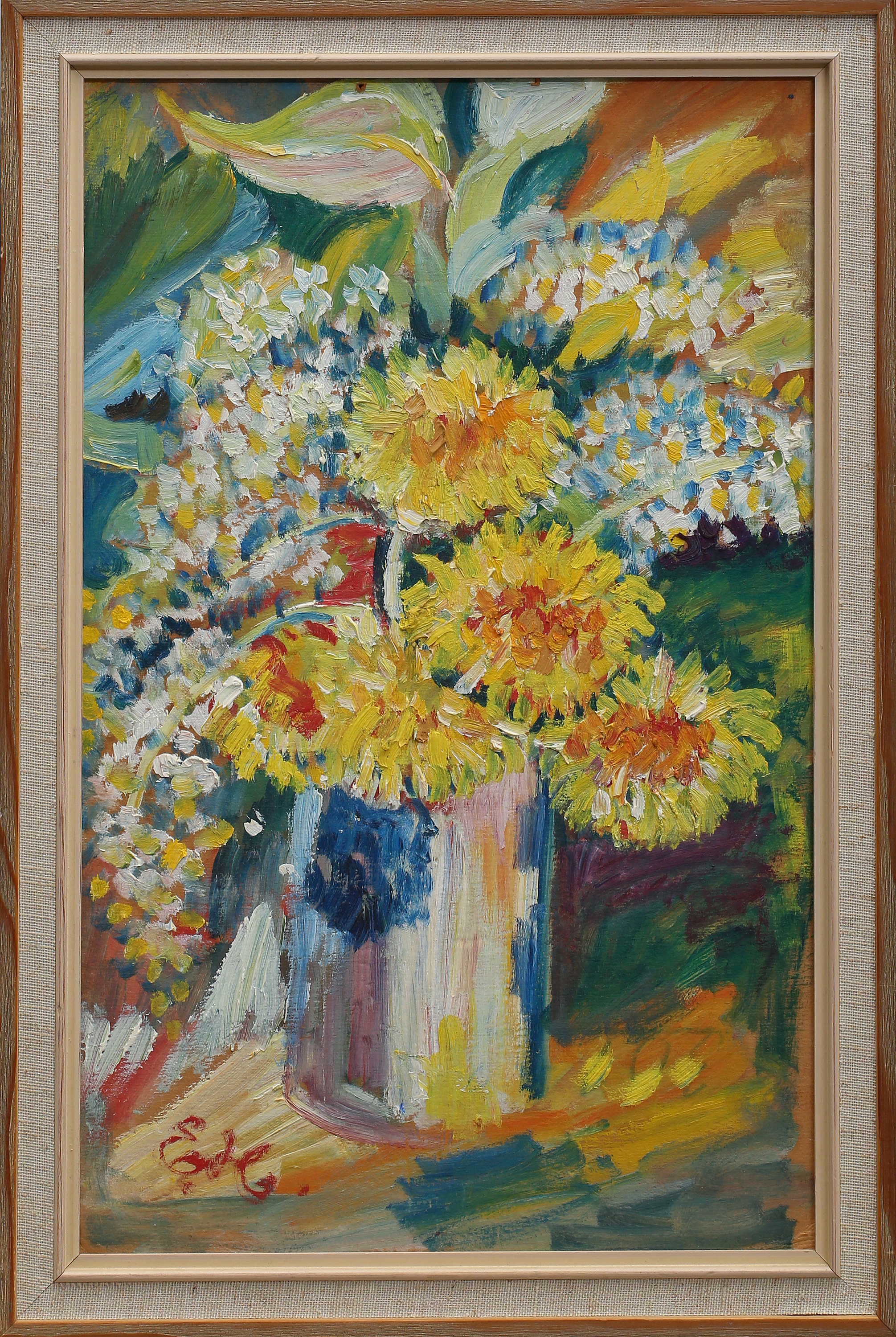 ESTER HENNING, olja på papppannå, monogramsignerad. - Bukowskis