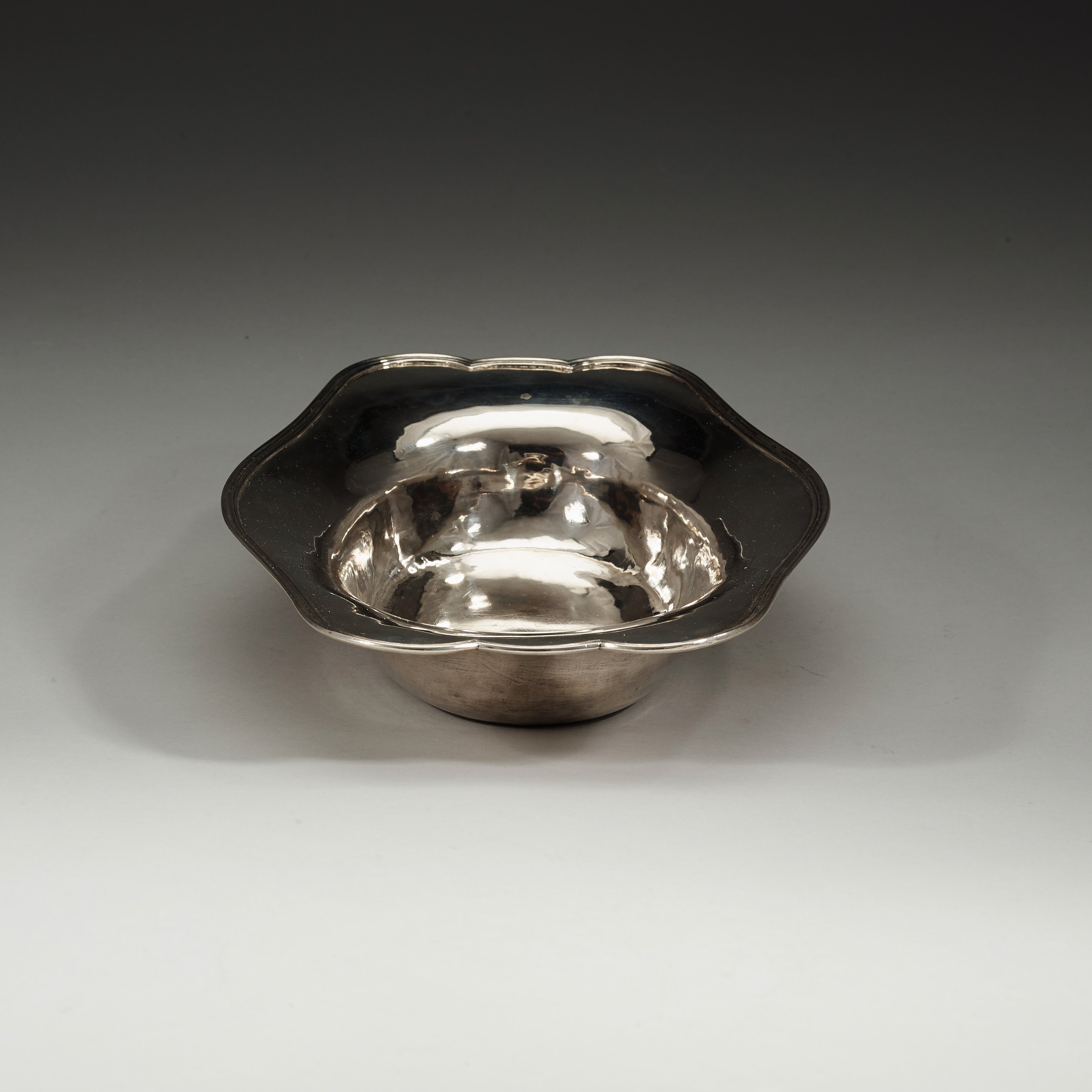 A Swedish 18th century silver basin, marks of Jonas Thomasson Ronander ...