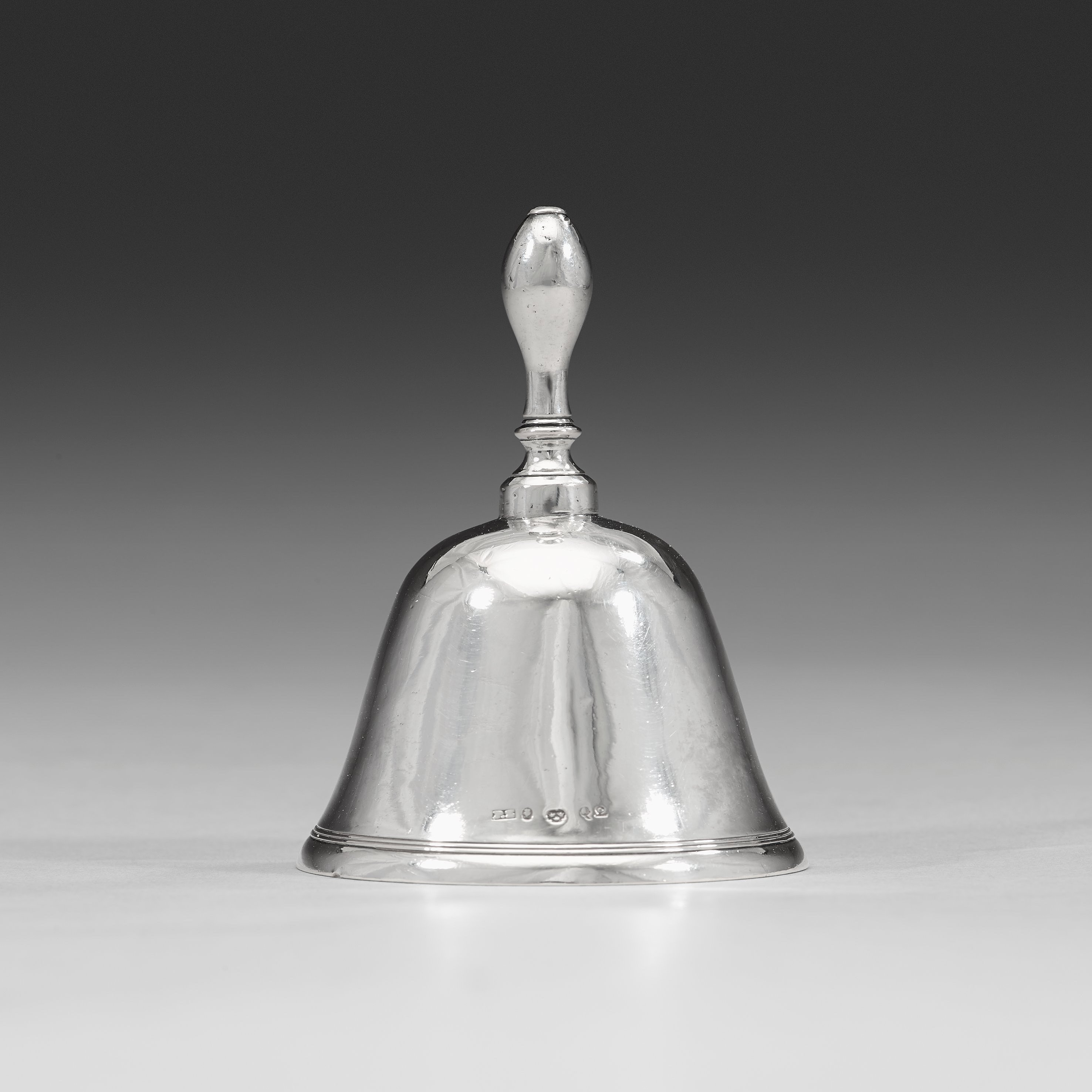 A Swedish 18th century silver table-bell, marks of Pehr Zethelius ...