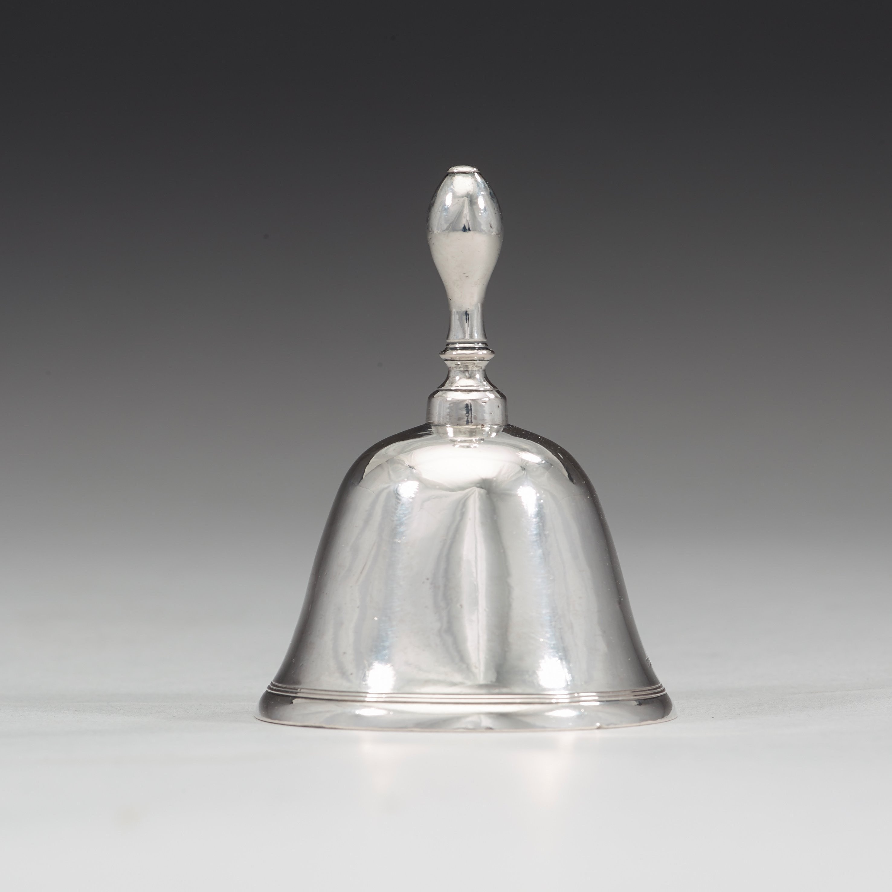 A Swedish 18th century silver table-bell, marks of Pehr Zethelius ...