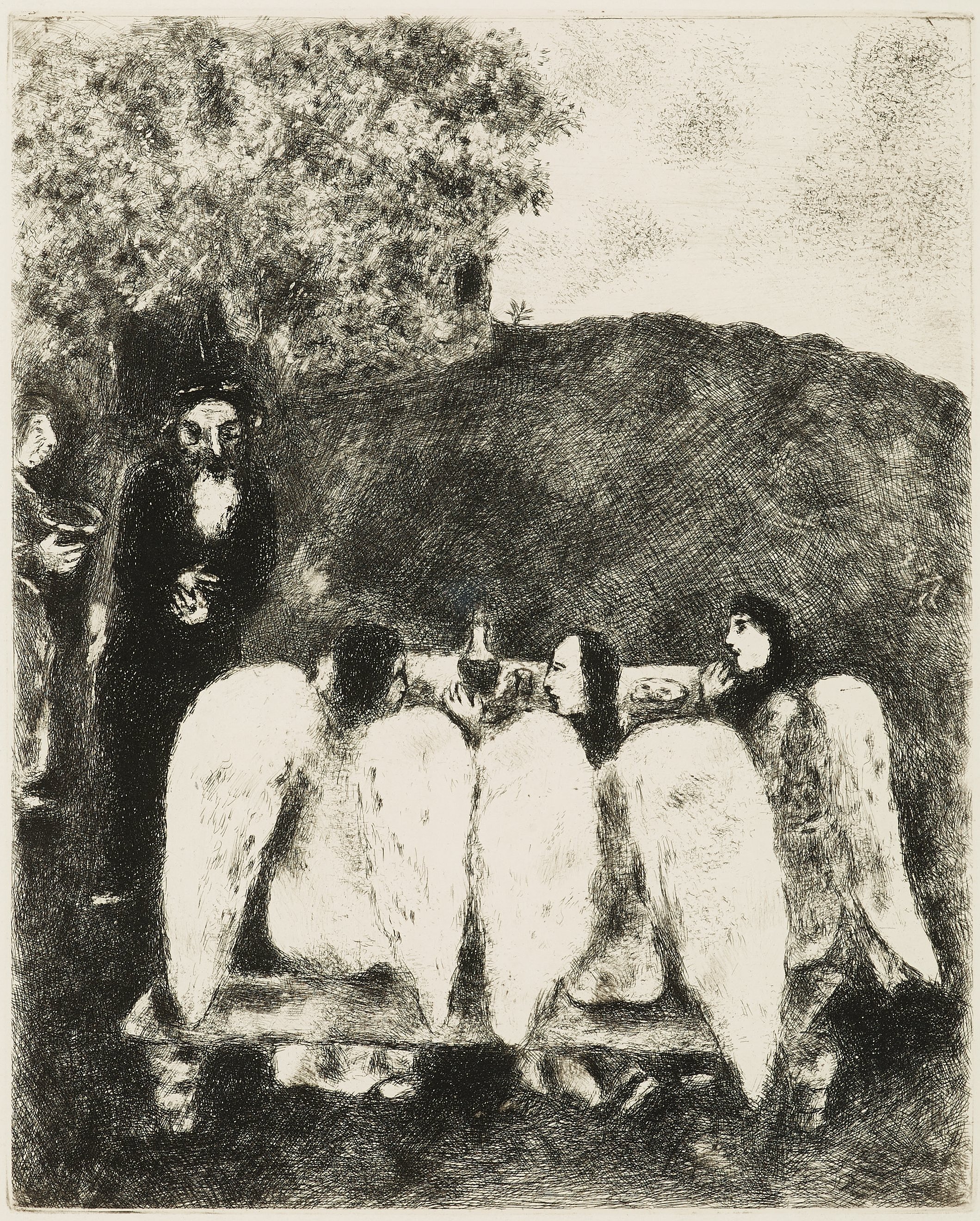 Marc Chagall, "L'arc en ciel"; "Abraham et les trois Anges" "Prophète ...