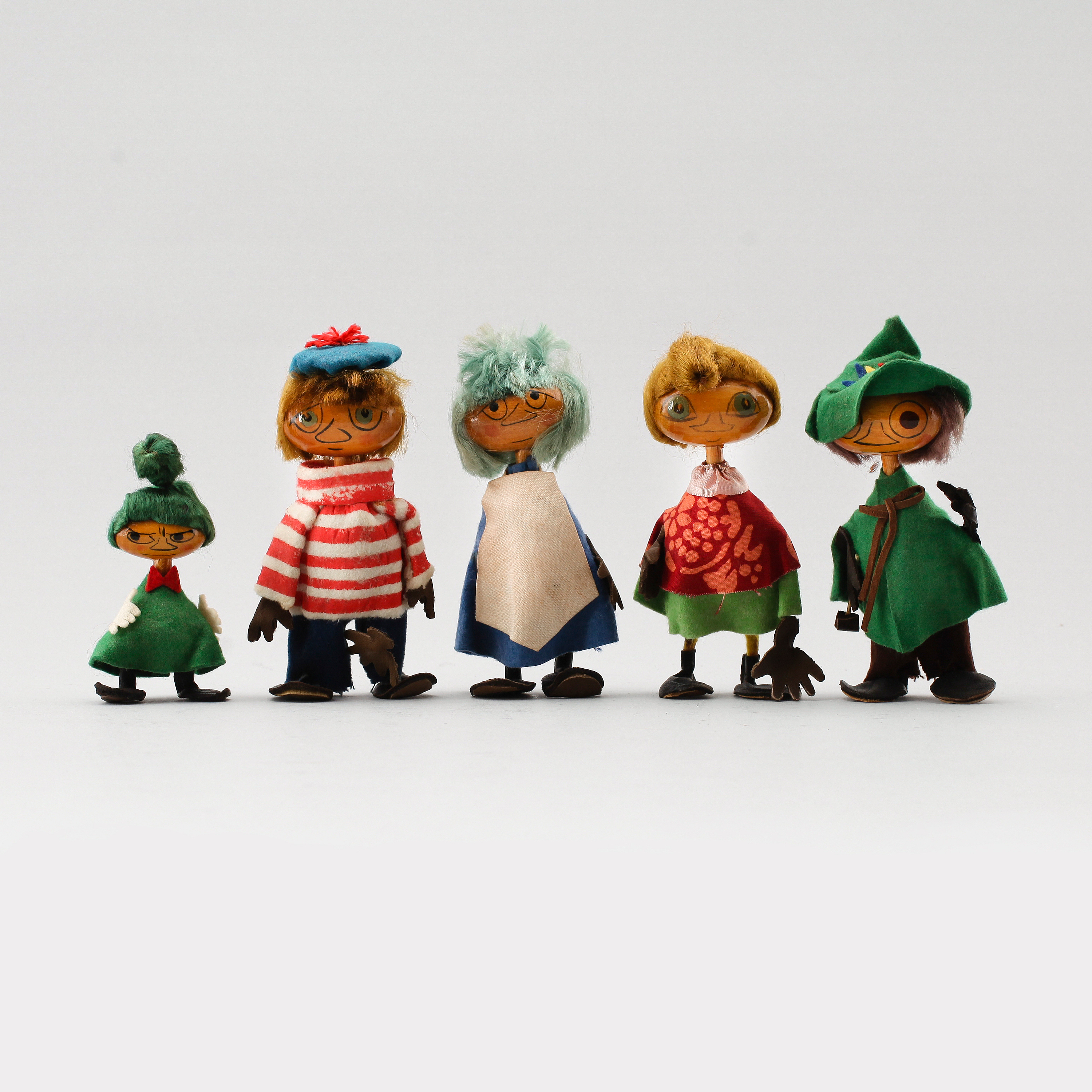 MUMINFIGURER, 5 delar, Atelier Fauni, Finland, 1960-tal. - Bukowskis