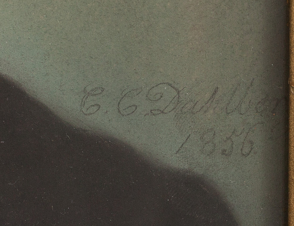 CARL CONRAD DAHLBERG, pastell, signerad och daterad 1856. - Bukowskis