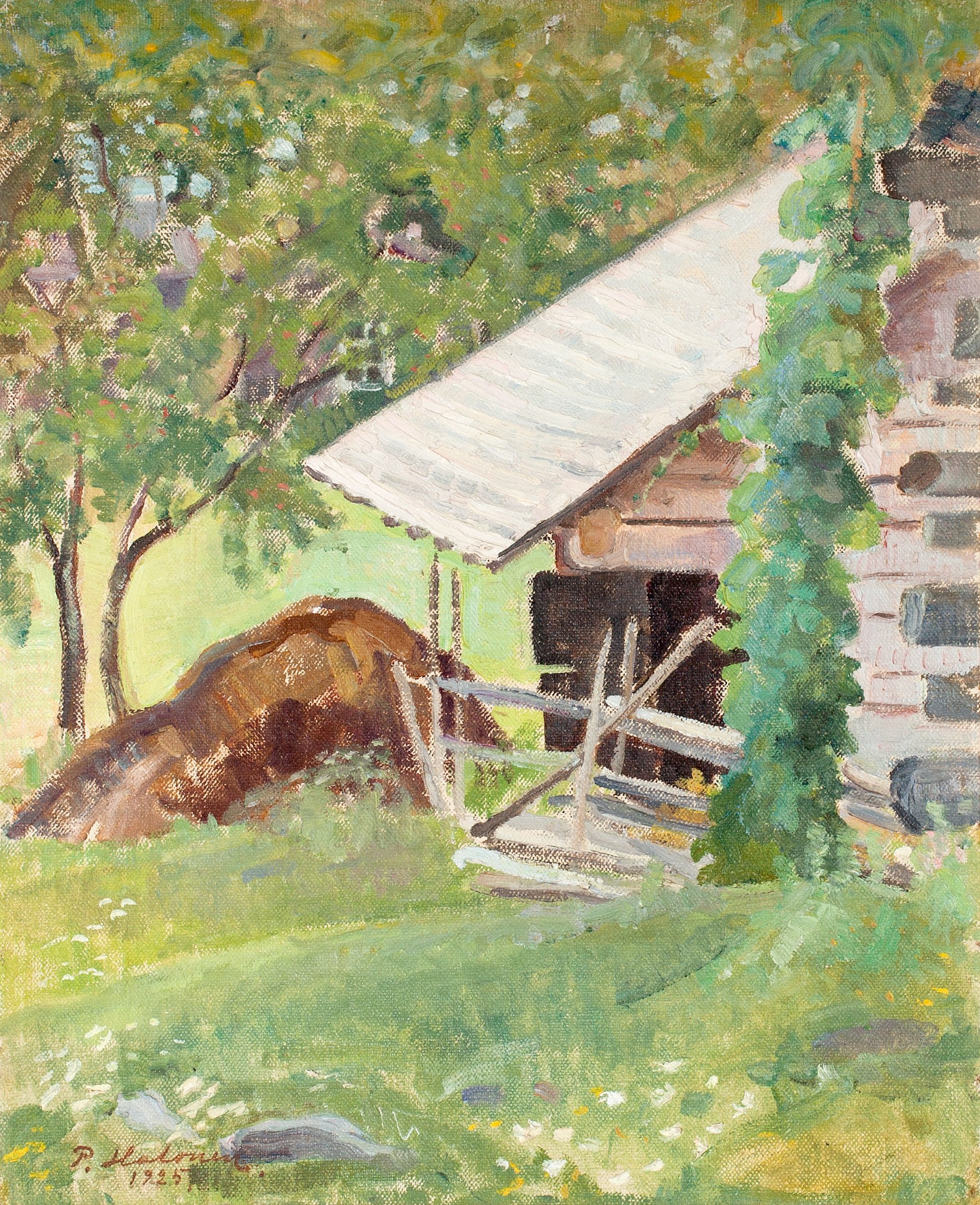 Pekka Halonen, VIEW FROM A COURTYARD. - Bukowskis