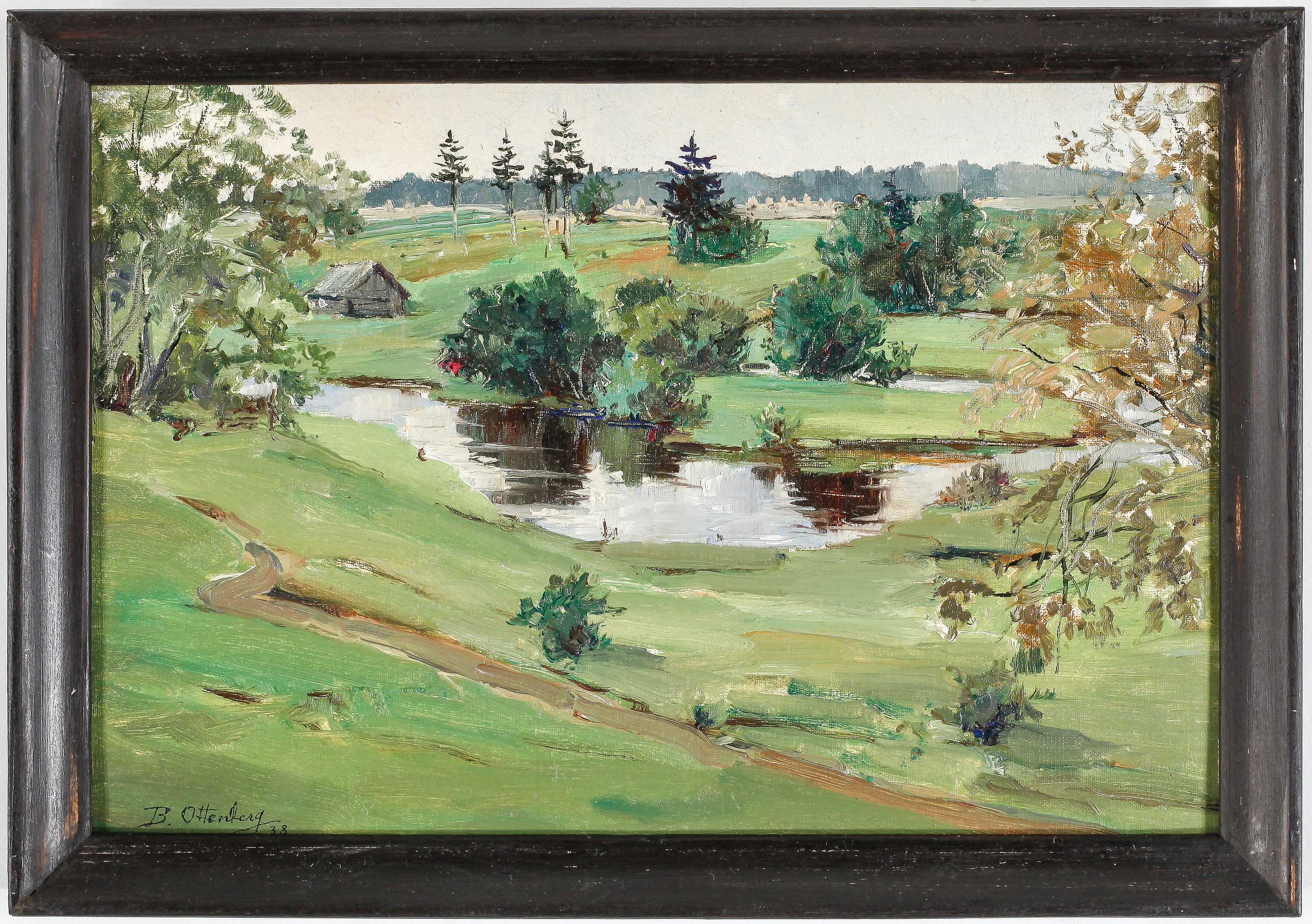 BORIS OTTENBERG, olja på pannå, sign. o. dat. -38. - Bukowskis