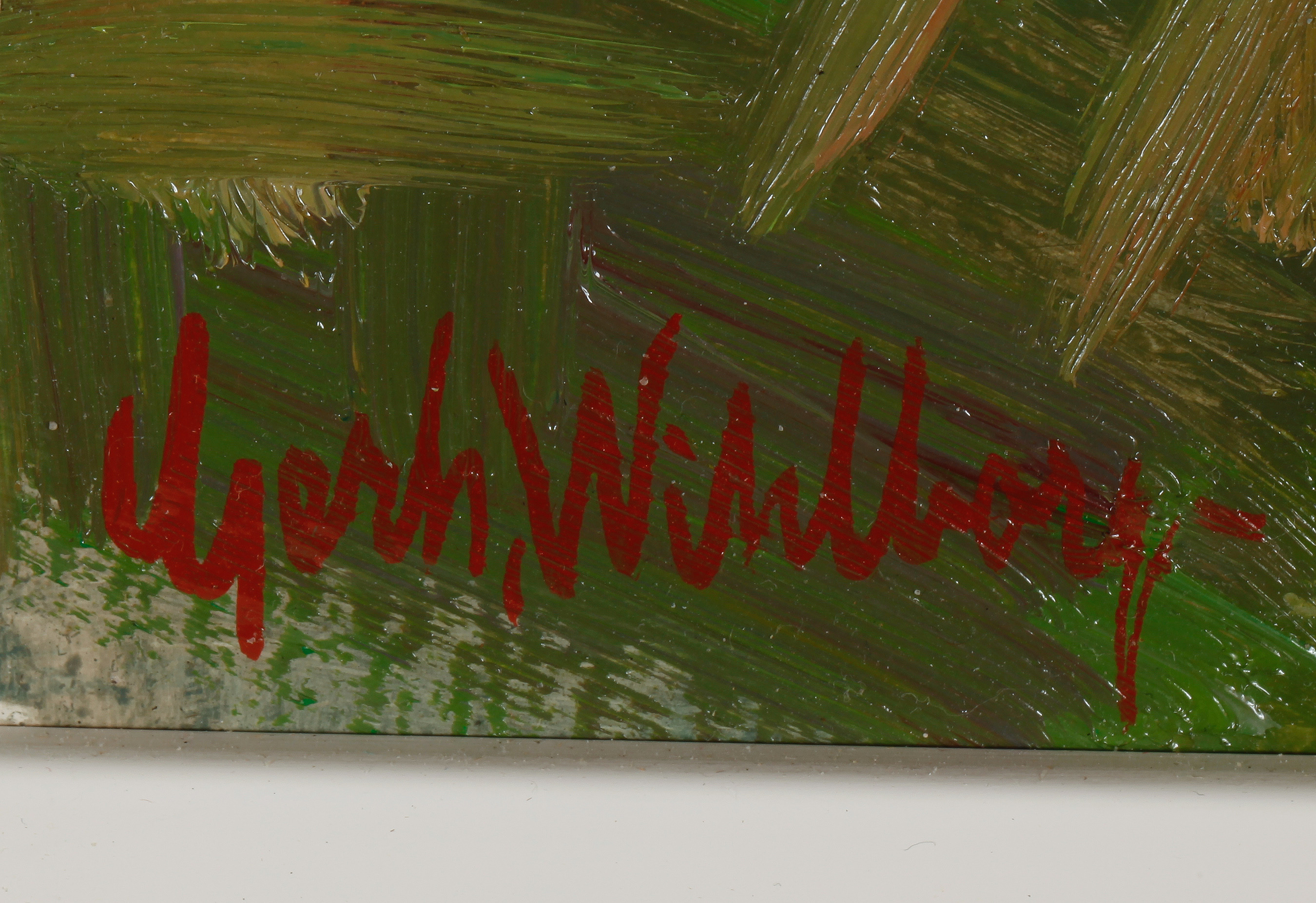 GERHARD WIHLBORG, olja på pannå, signerad. - Bukowskis