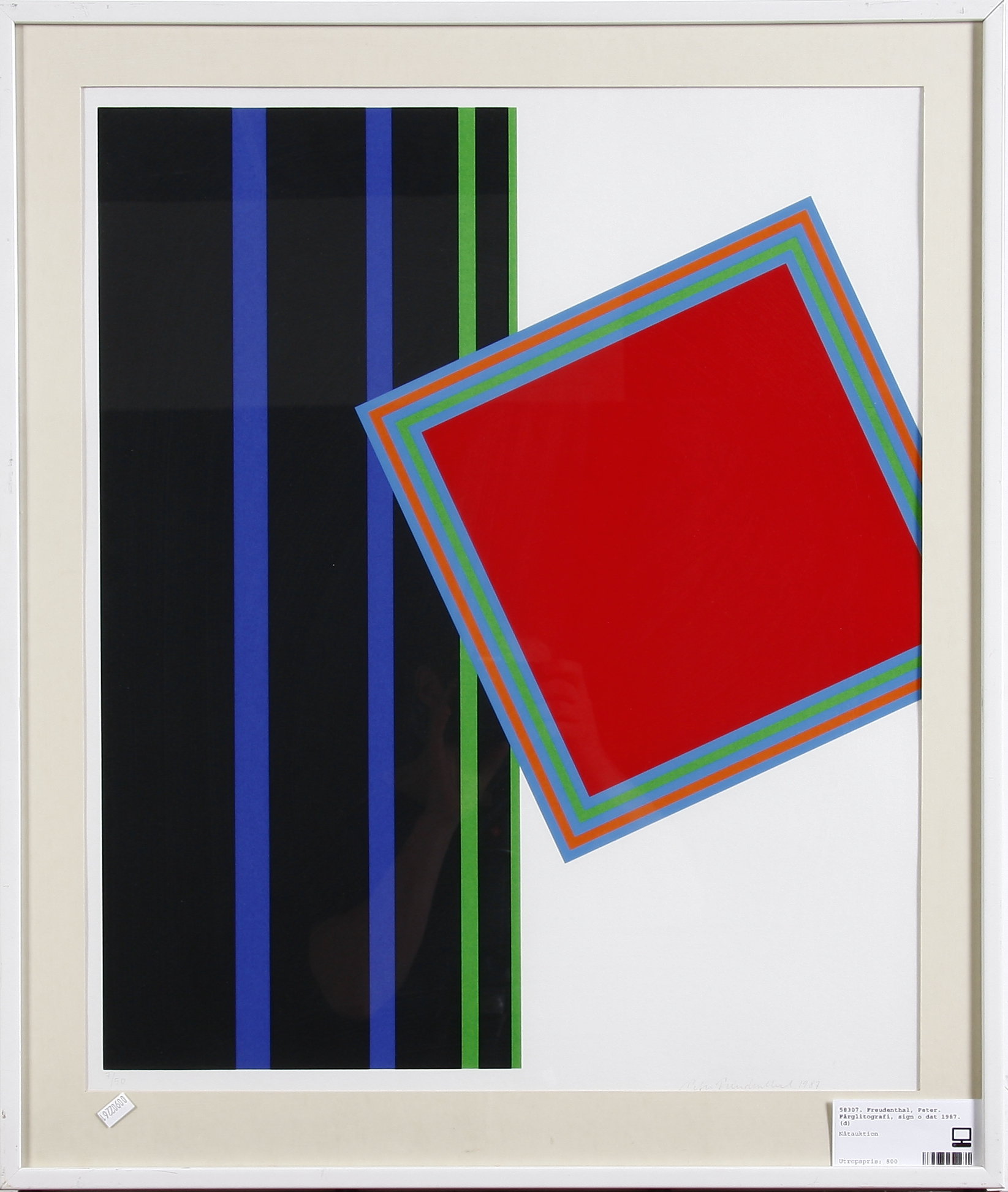 FREUDENTHAL, PETER. Färglitografi, sign o dat 1987. - Bukowskis