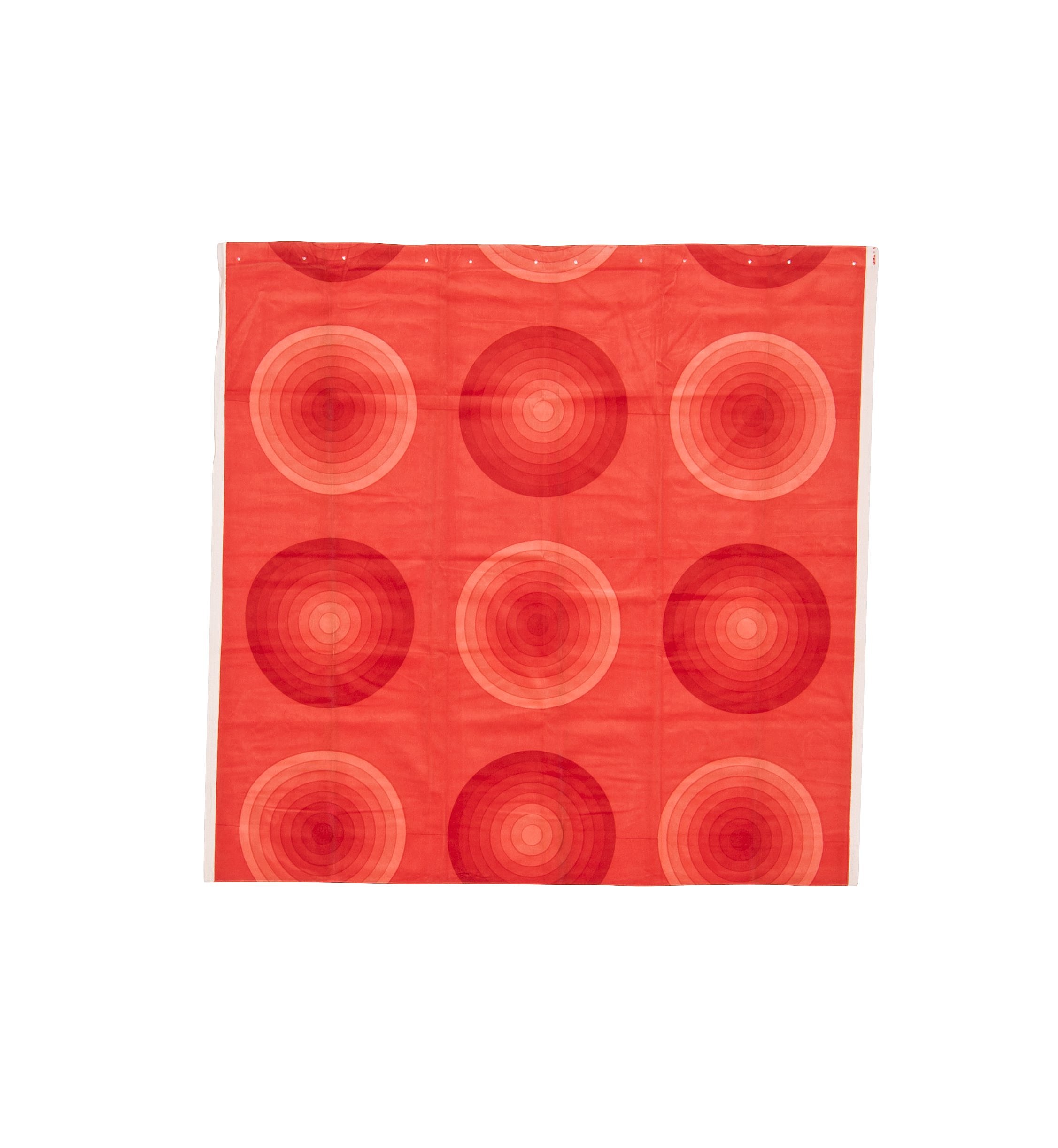 SAMPLERS, 7 PIECES. Cotton velor. A variety of orange red nuances and ...