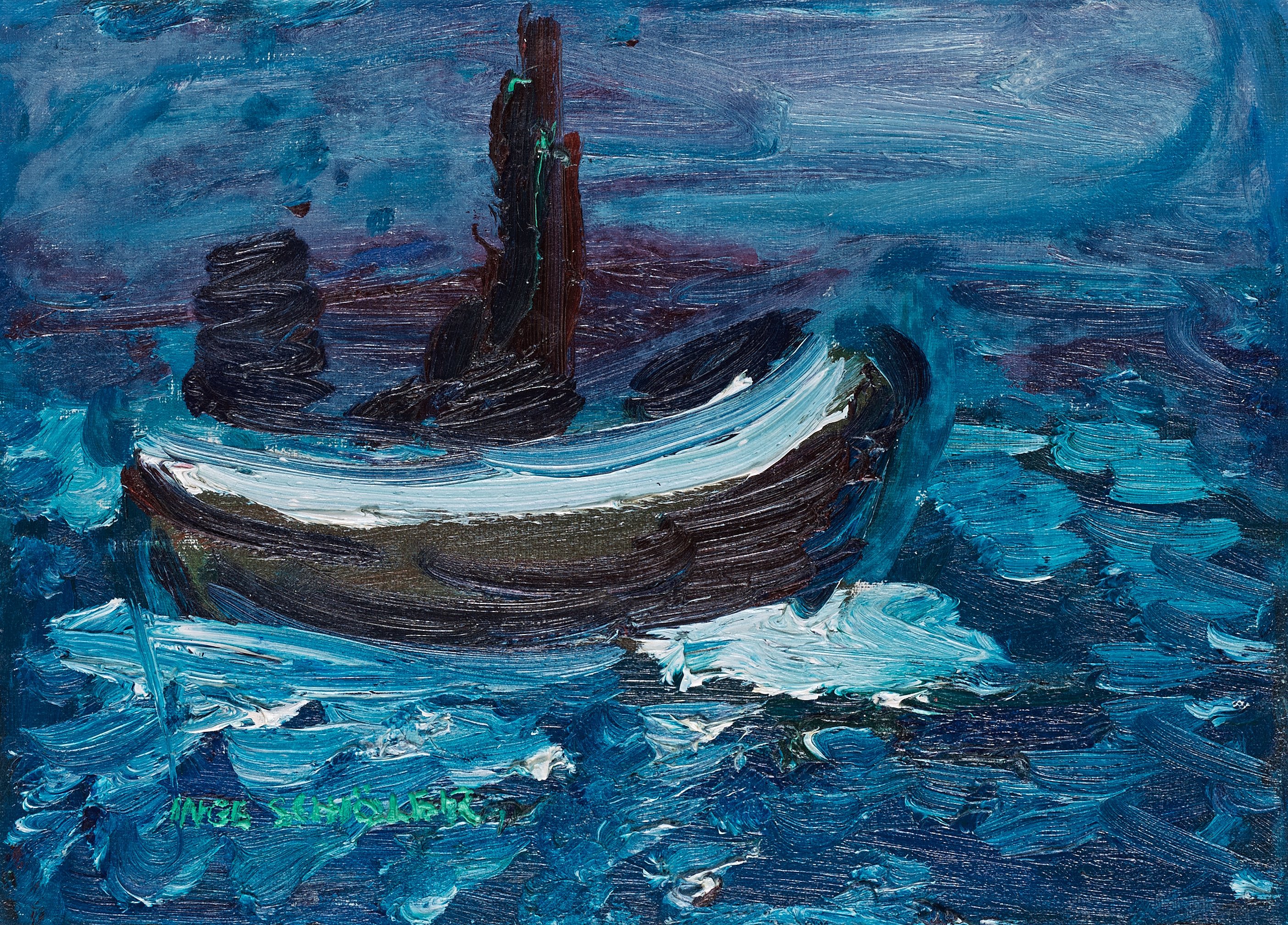 Inge Schiöler, Boat, West cost, Sweden. - Bukowskis