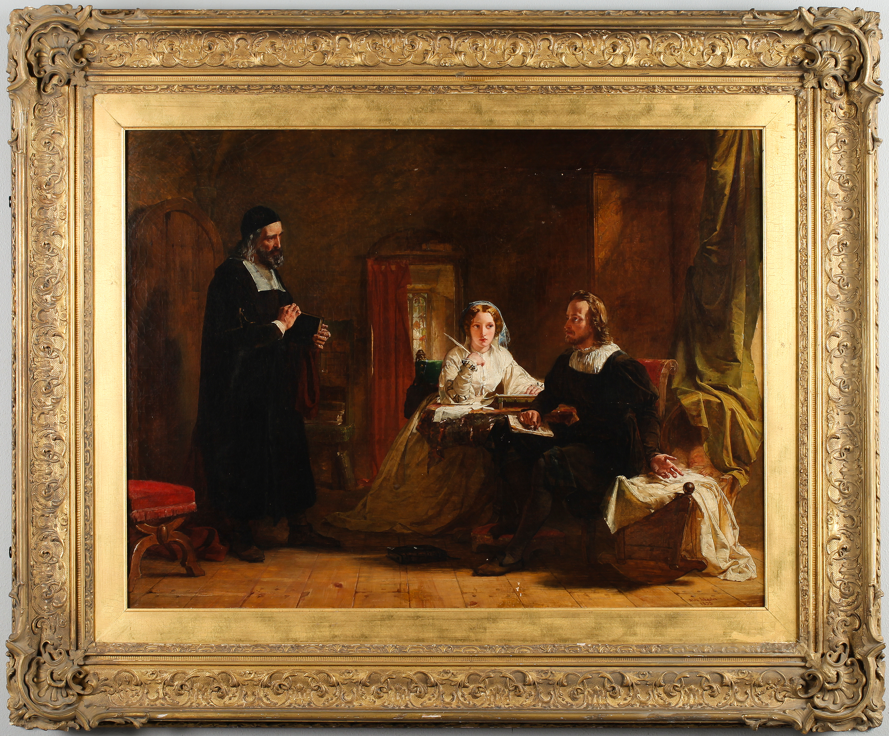 ALEXANDER JOHNSTON, olja på duk, signerad och daterad 1853. - Bukowskis